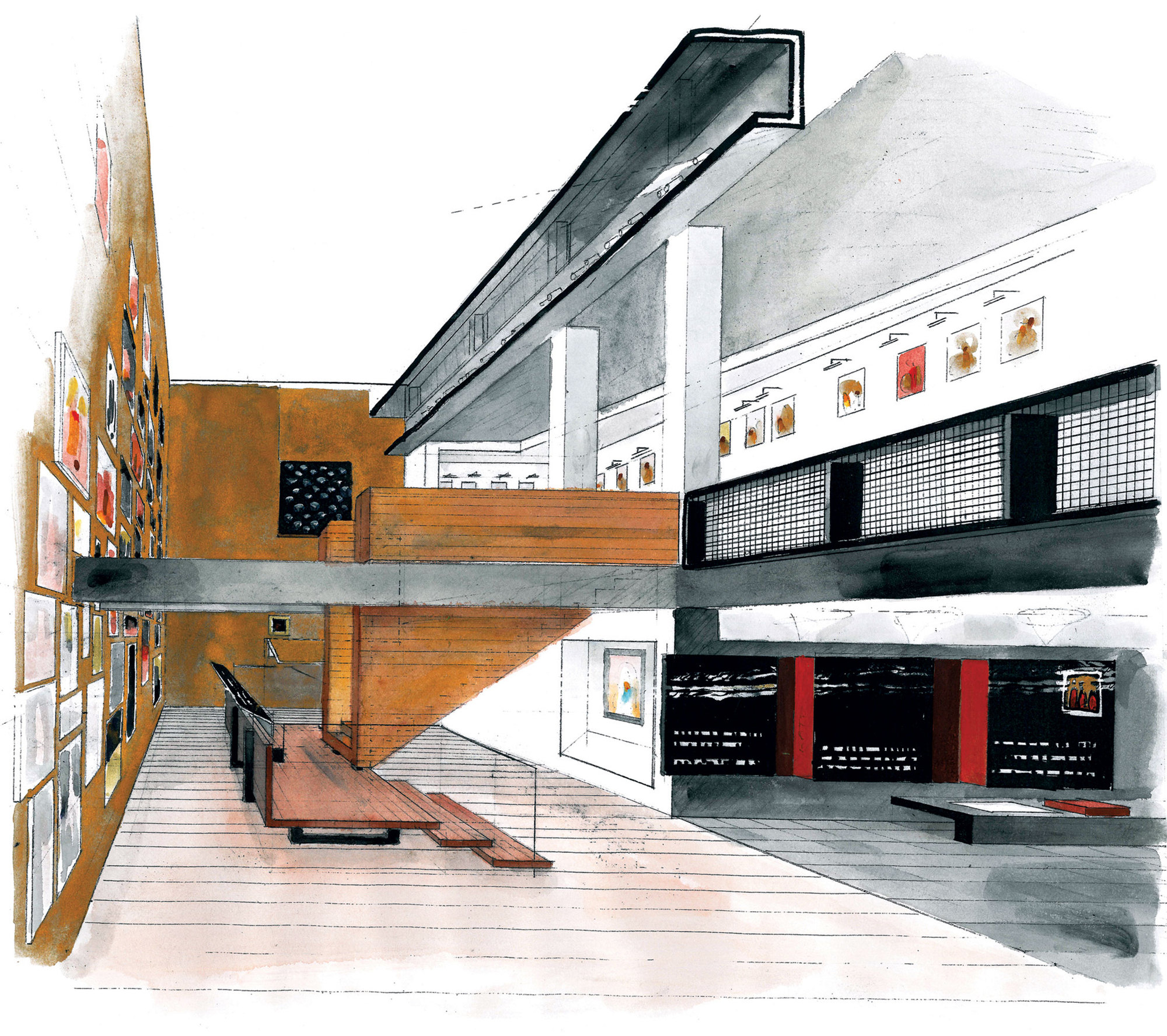 Gallery of Prized Hand-Drawings Return a Building to an Organically ...