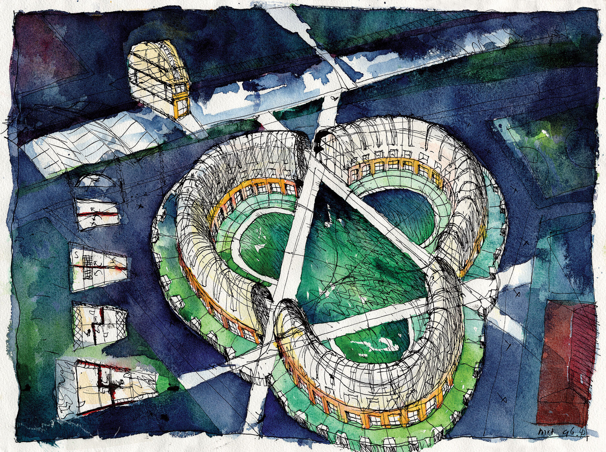 Gallery of Prized Hand-Drawings Return a Building to an Organically ...