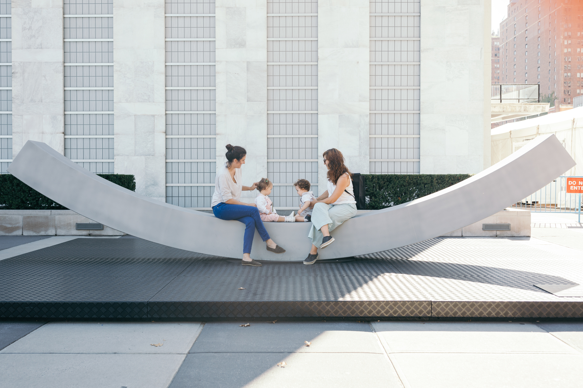 Snøhetta Creates Peace Bench Sculpture for the UN Headquarters | ArchDaily