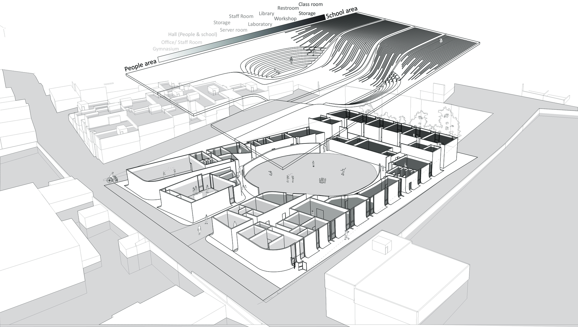 Gallery of Kamyaran Project Proposes New Concept of School-to-City ...