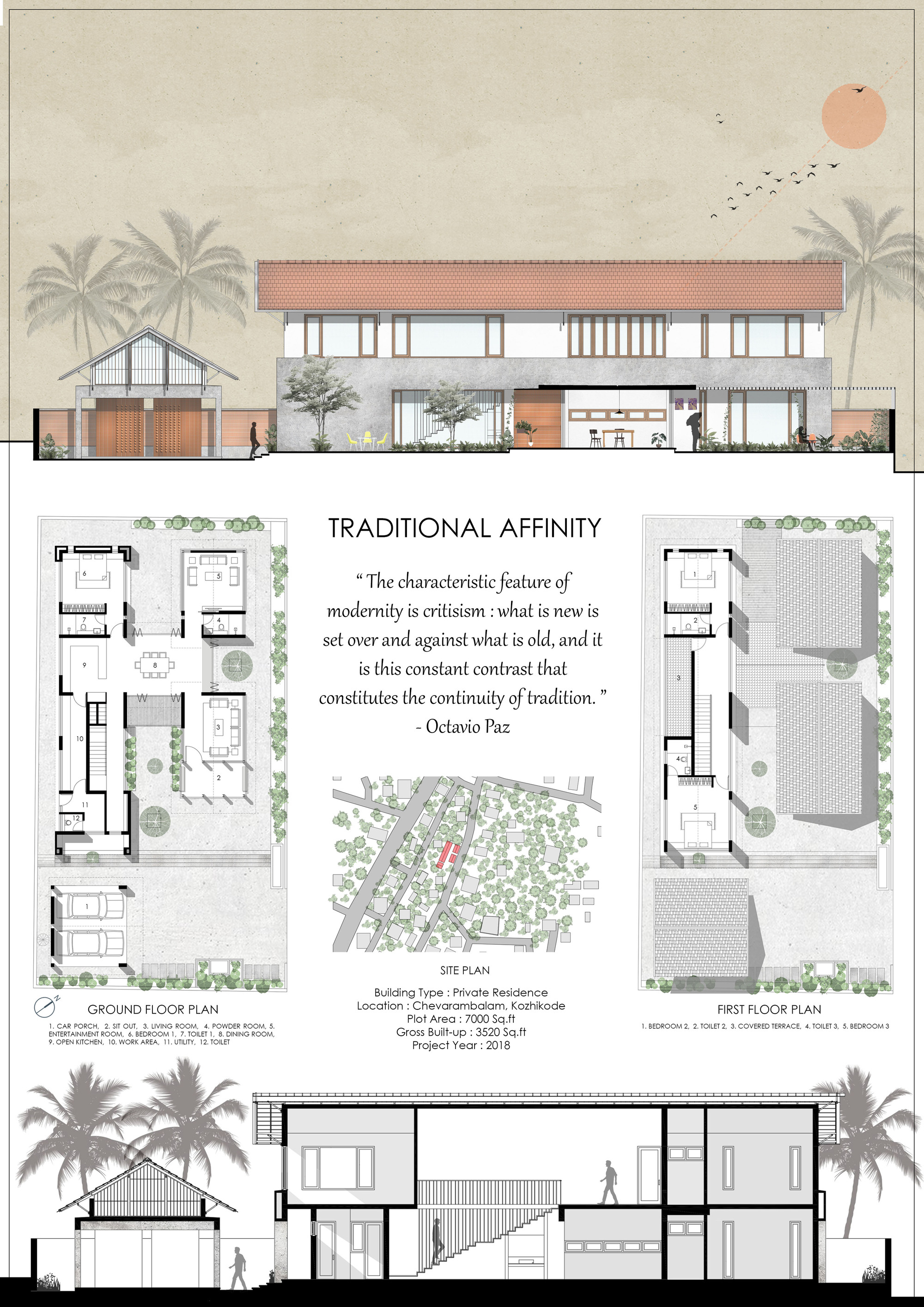 Gallery of Traditional Affinity House / Thought Parallels - 25