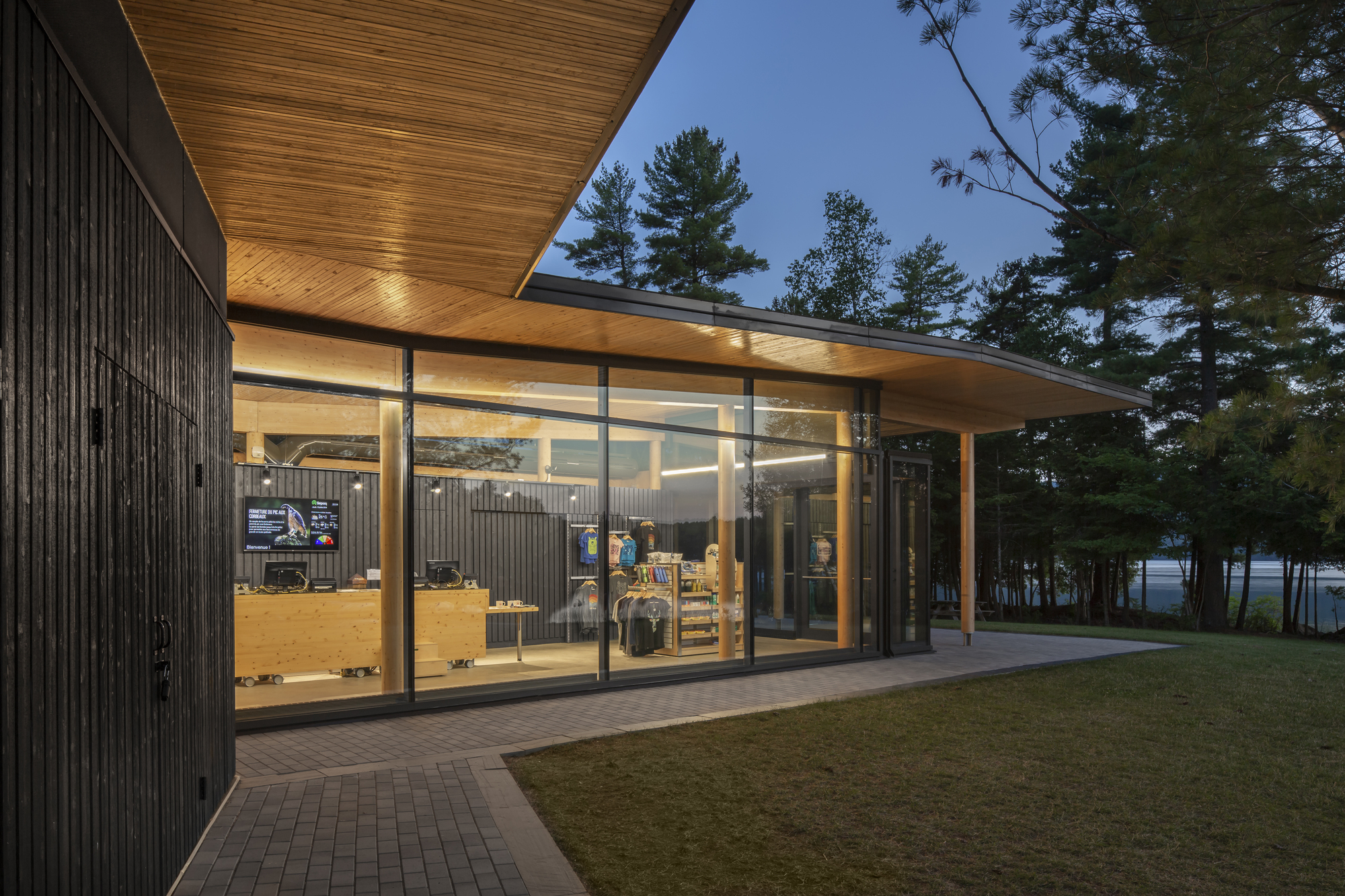 Gallery of Opeongo Park Service Center Pavilion / Anne Carrier ...