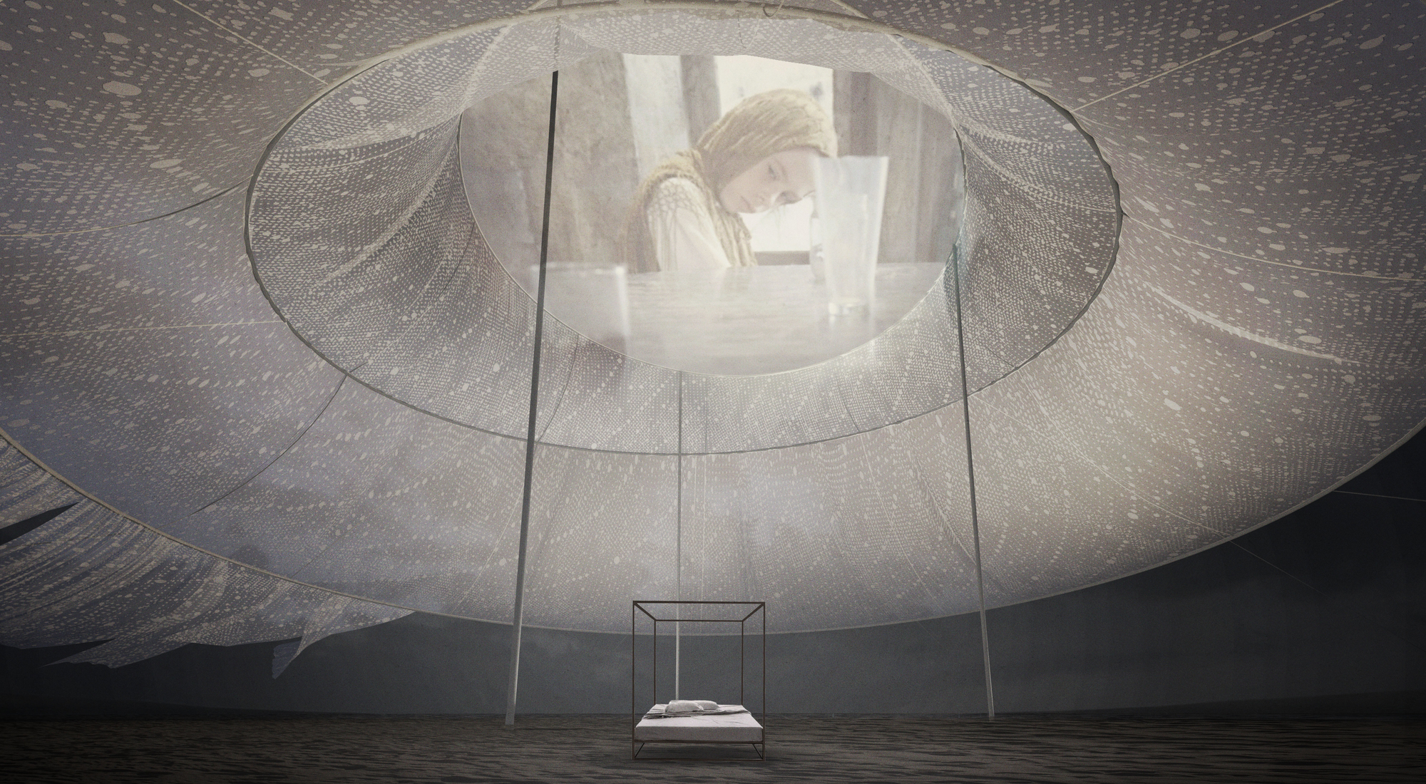 Gallery of Whimsical Beach Installation Transforms Fabric to Cinema ...