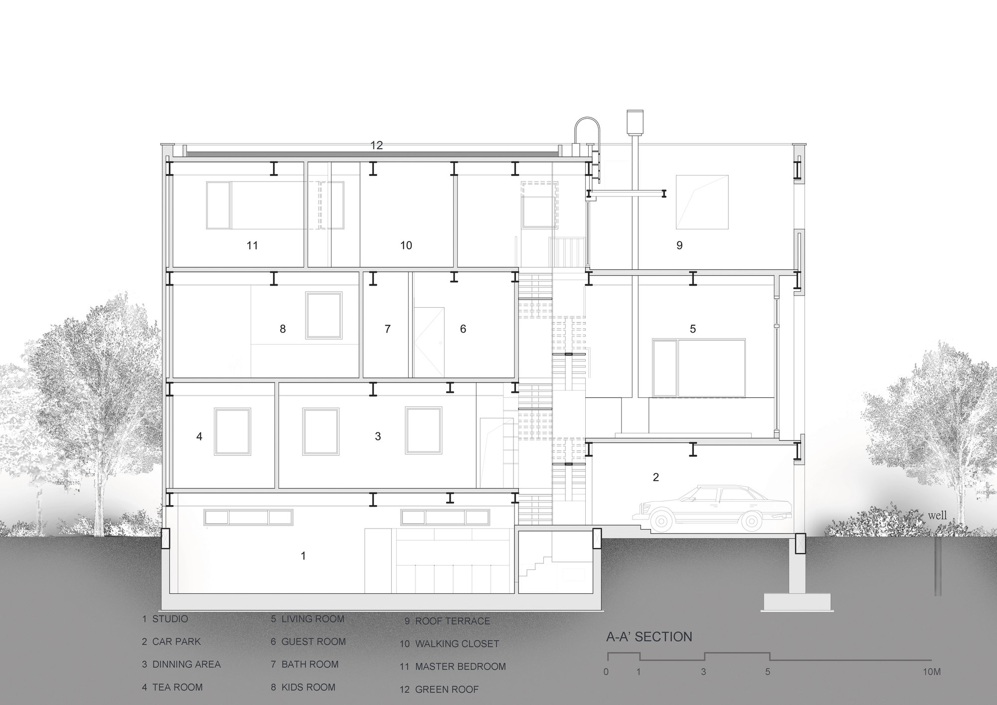 Gallery of The Bricks House / HGE Architect - 43