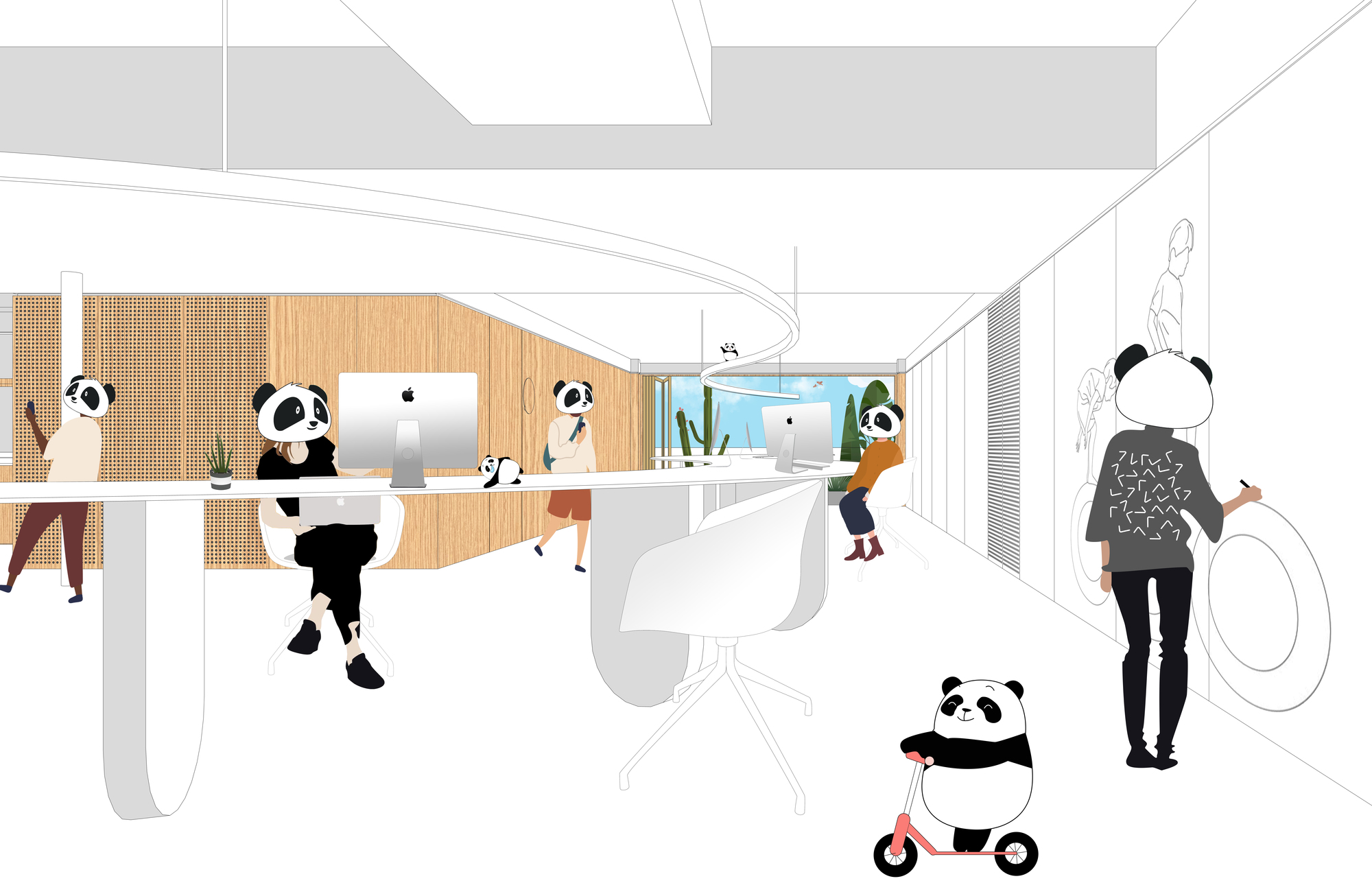 Gallery of CUN Panda Office / PANDA Design - 34