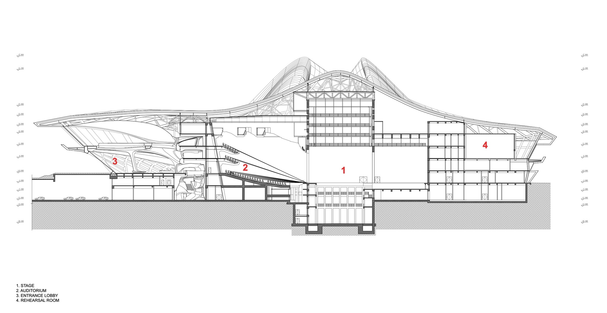 Gallery of Changsha Meixihu International Culture and Art Centre / Zaha Hadid Architects - 41