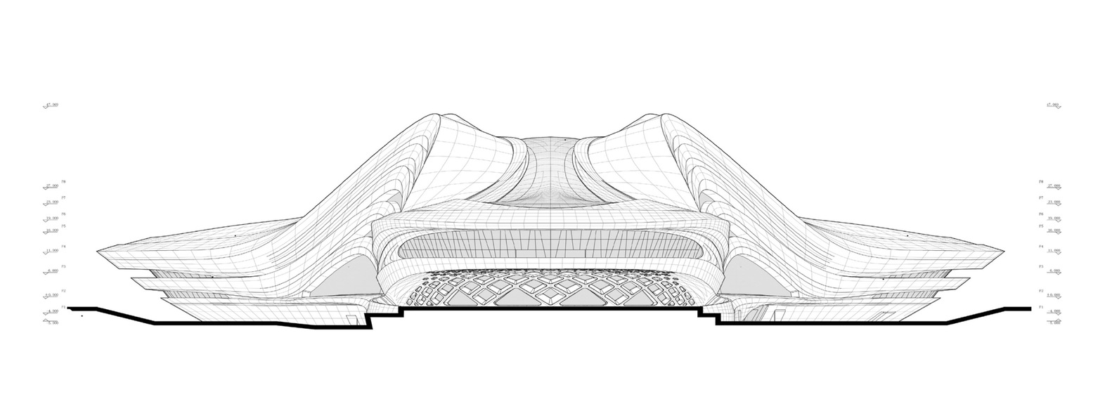 Gallery of Changsha Meixihu International Culture and Art Centre / Zaha ...