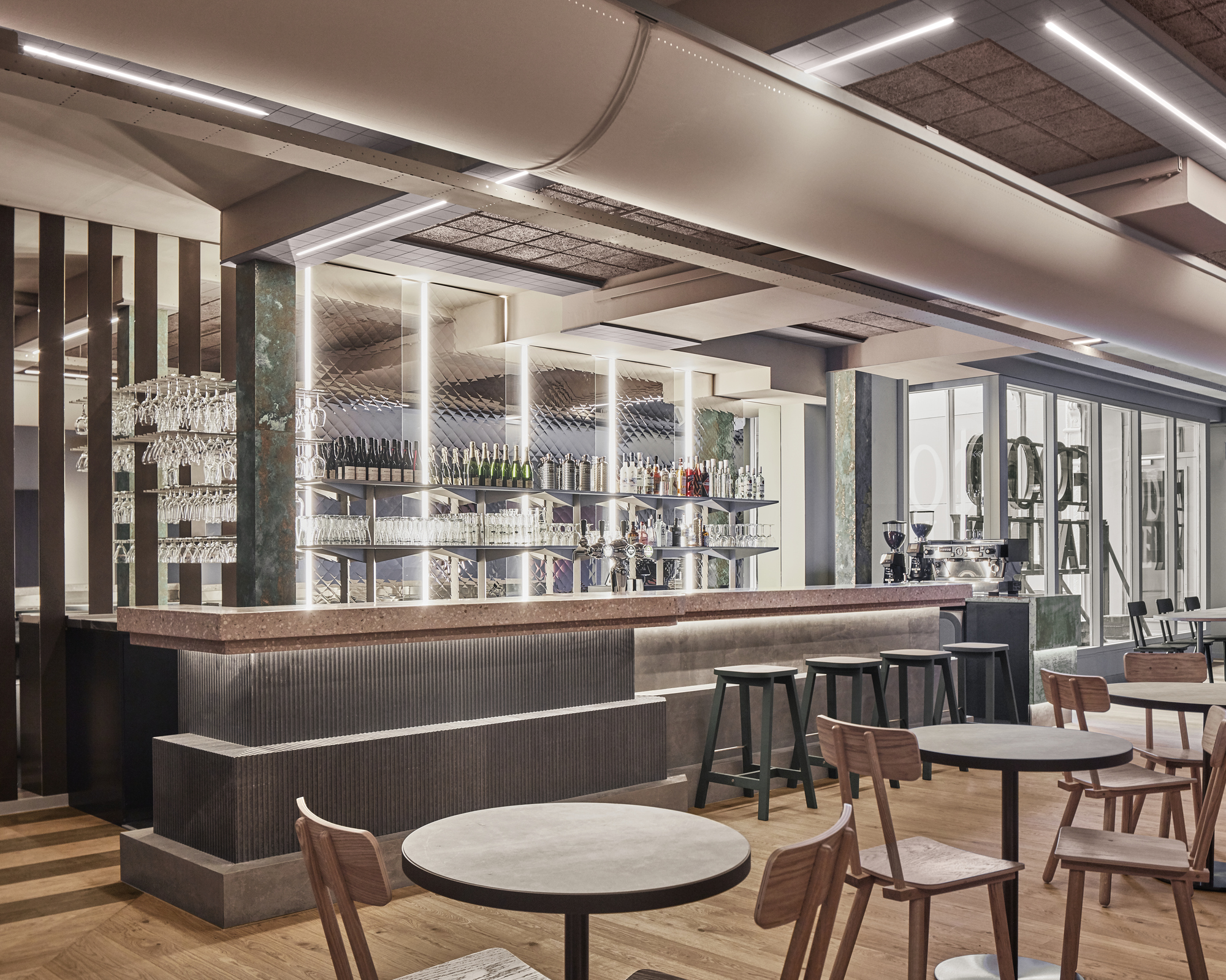 Gallery of Foodhallen Den Haag Foodcourt / Studio Modijefsky - 8