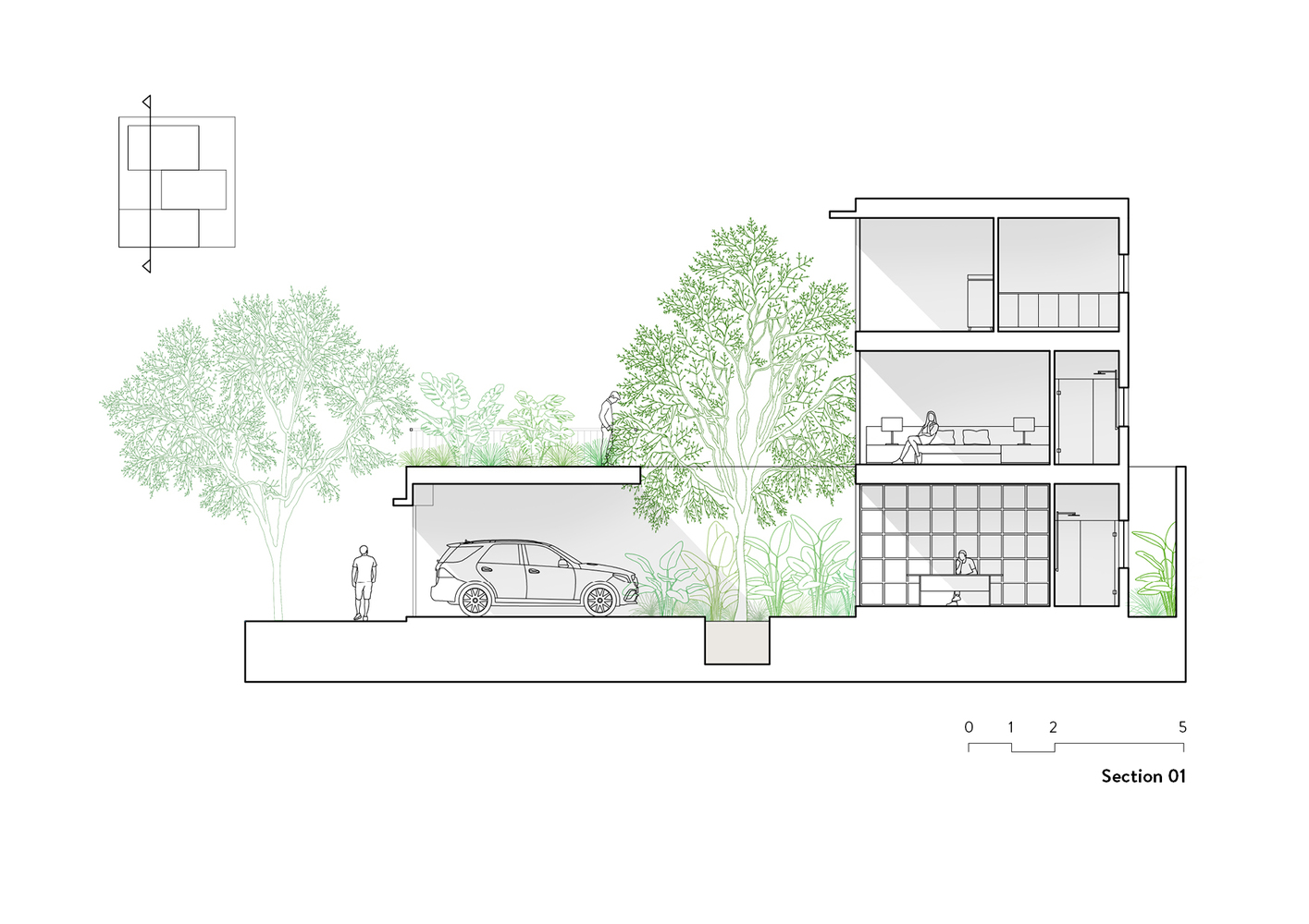 Gallery of Stepping Green House / HGAA - 29