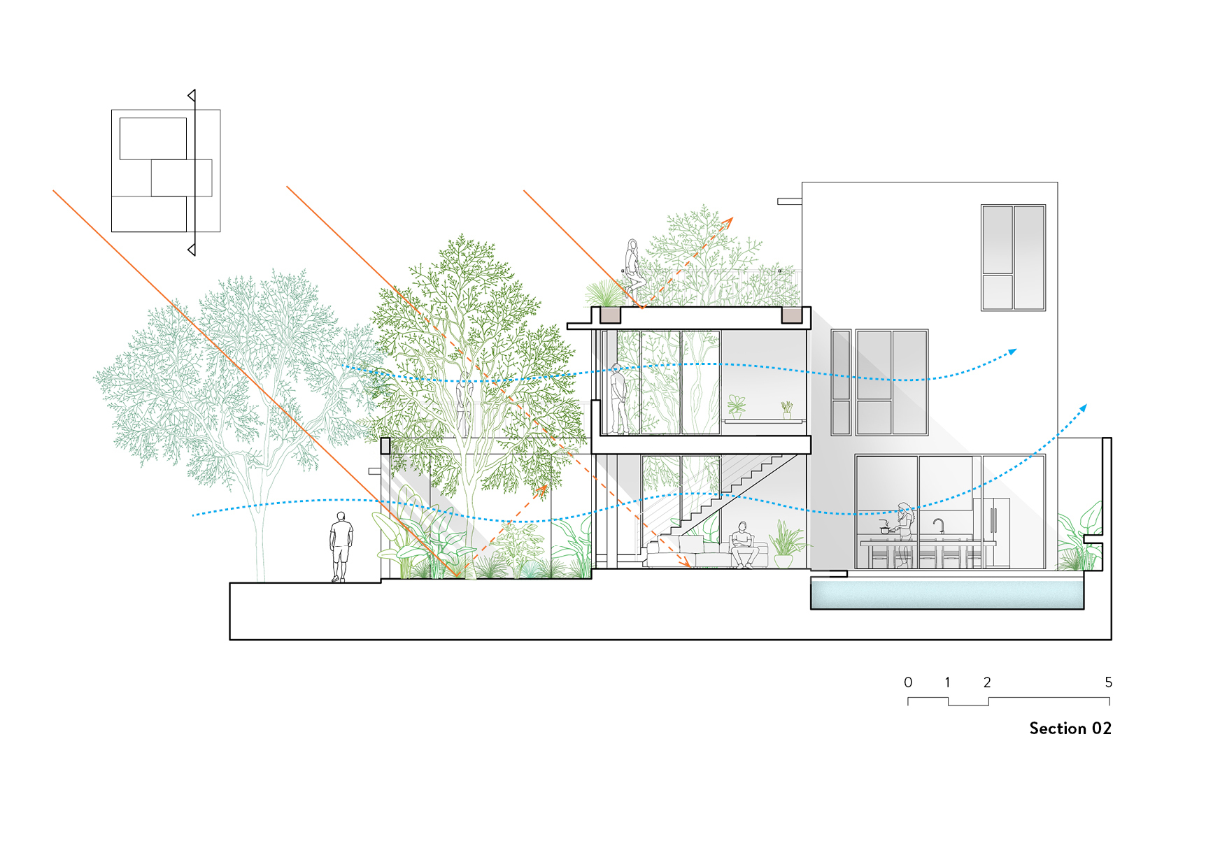 Gallery of Stepping Green House / HGAA - 29