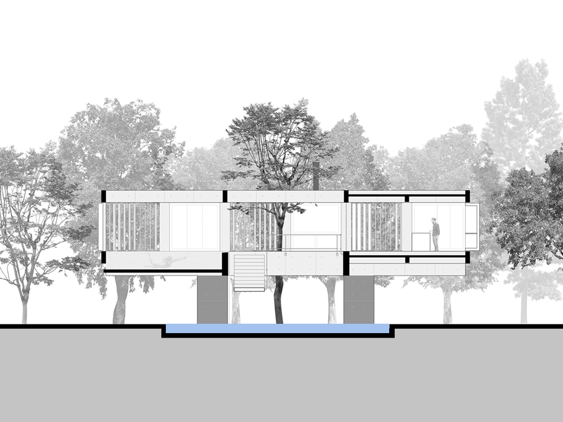 Galería de Espejos de agua en casas argentinas: ejemplos en planta y ...