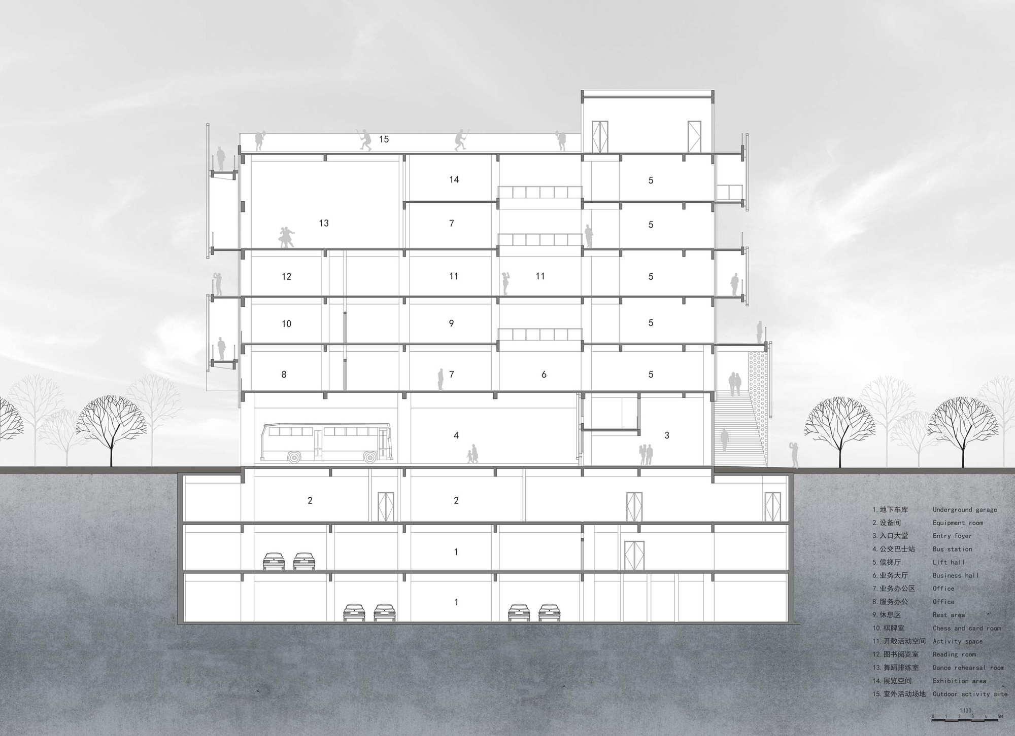 Gallery of Comprehensive Cultural Service Building / ZHUBO DESIGN - 47