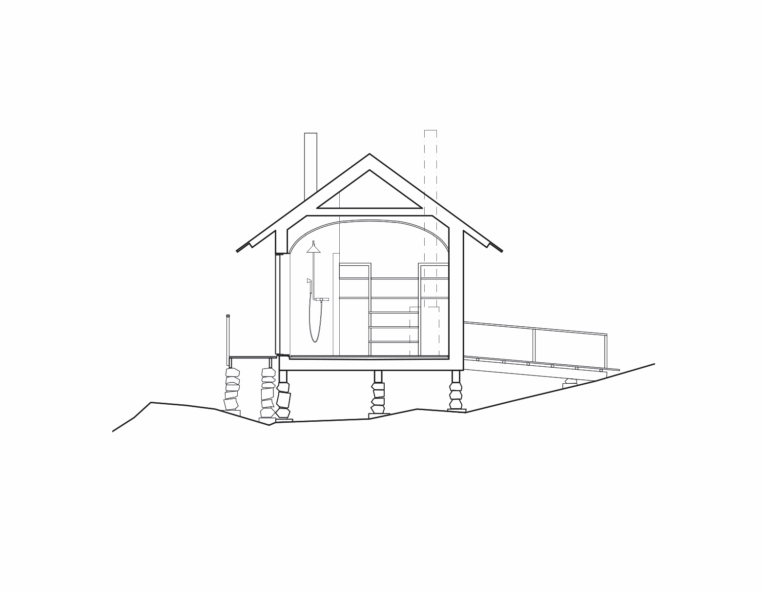 Gallery of Sauna and Guesthouse / Mer Architects - 13