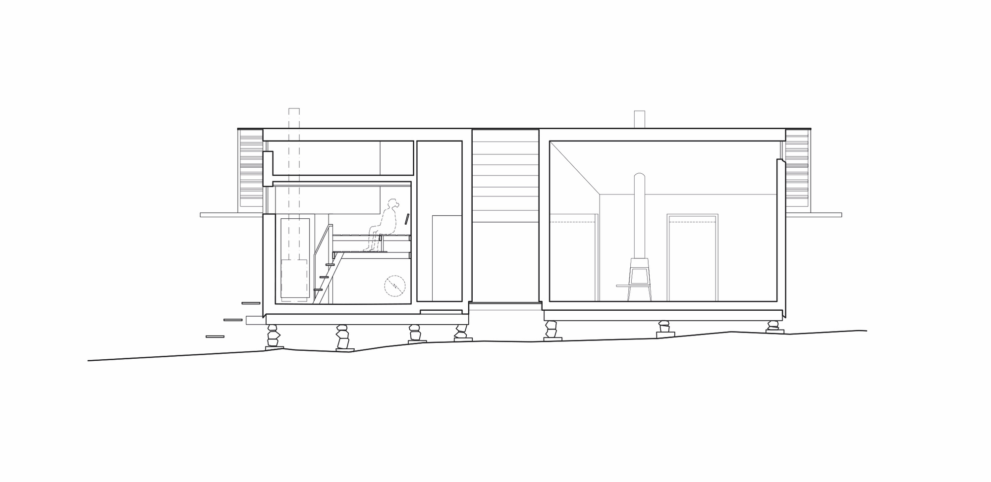 Gallery of Sauna and Guesthouse / Mer Architects - 12