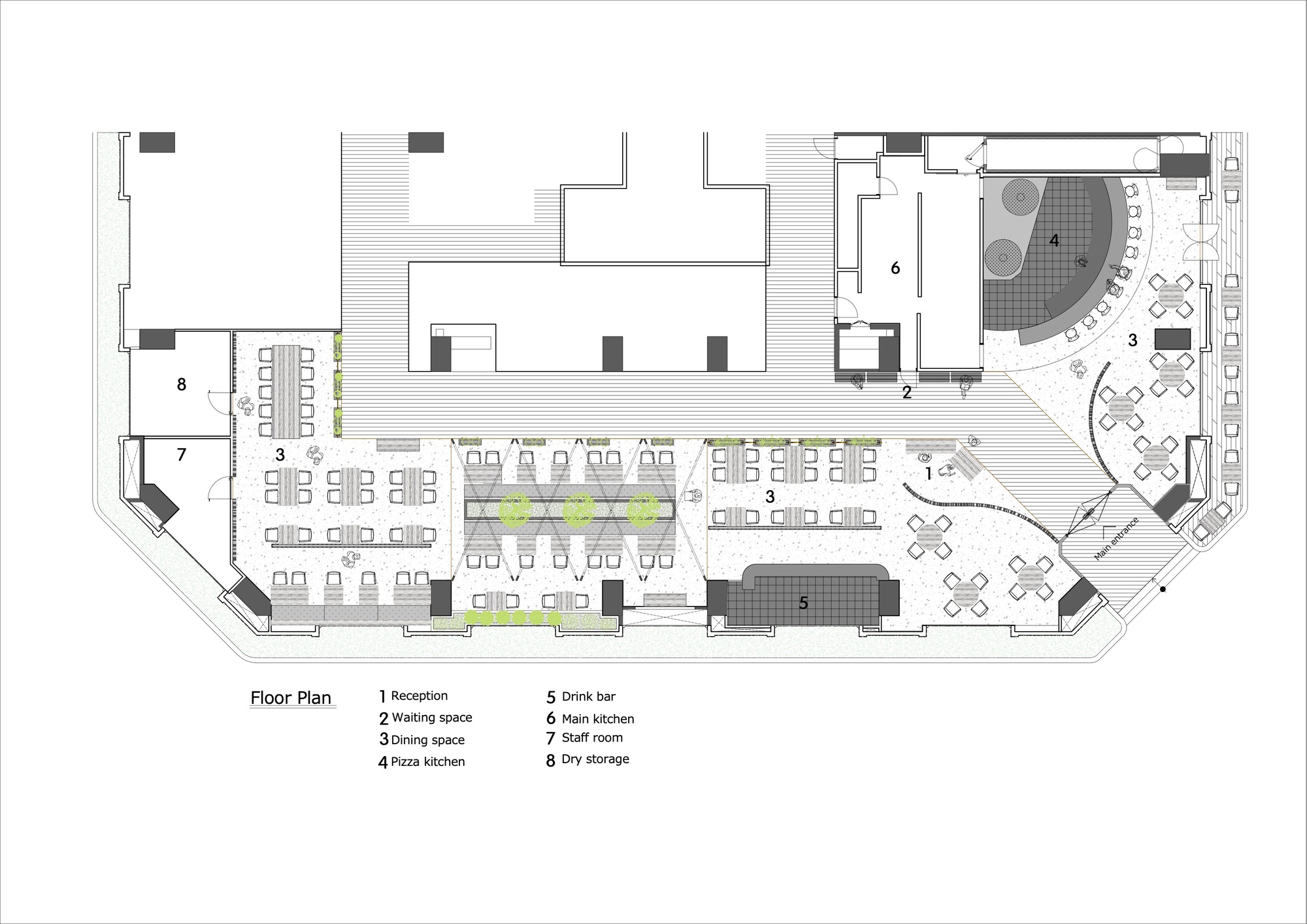 Pizza Restaurant Floor Plan | Viewfloor.co