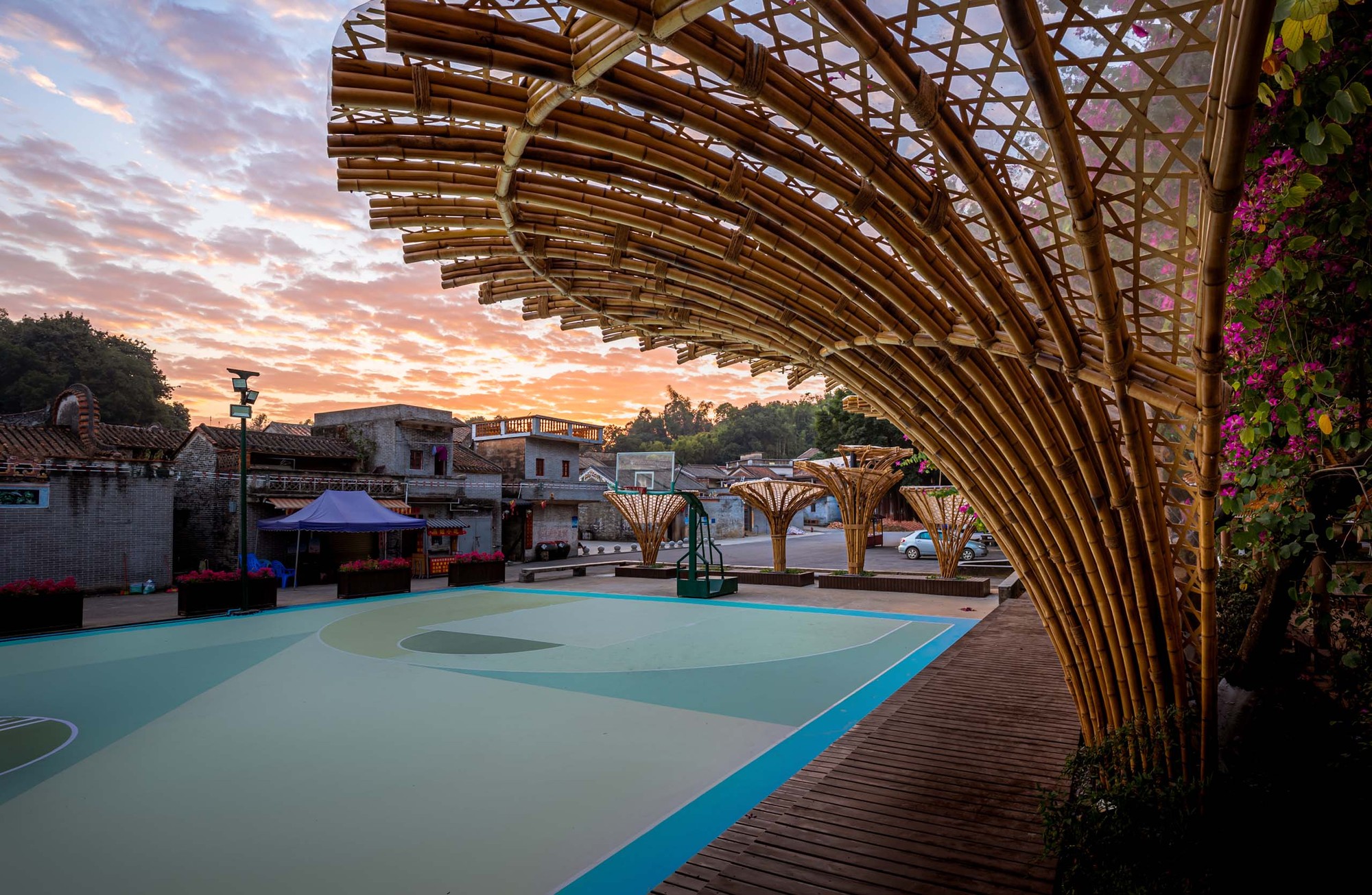 Gallery of Changqi Stadium Bamboo Corridor / Atelier cnS - 12