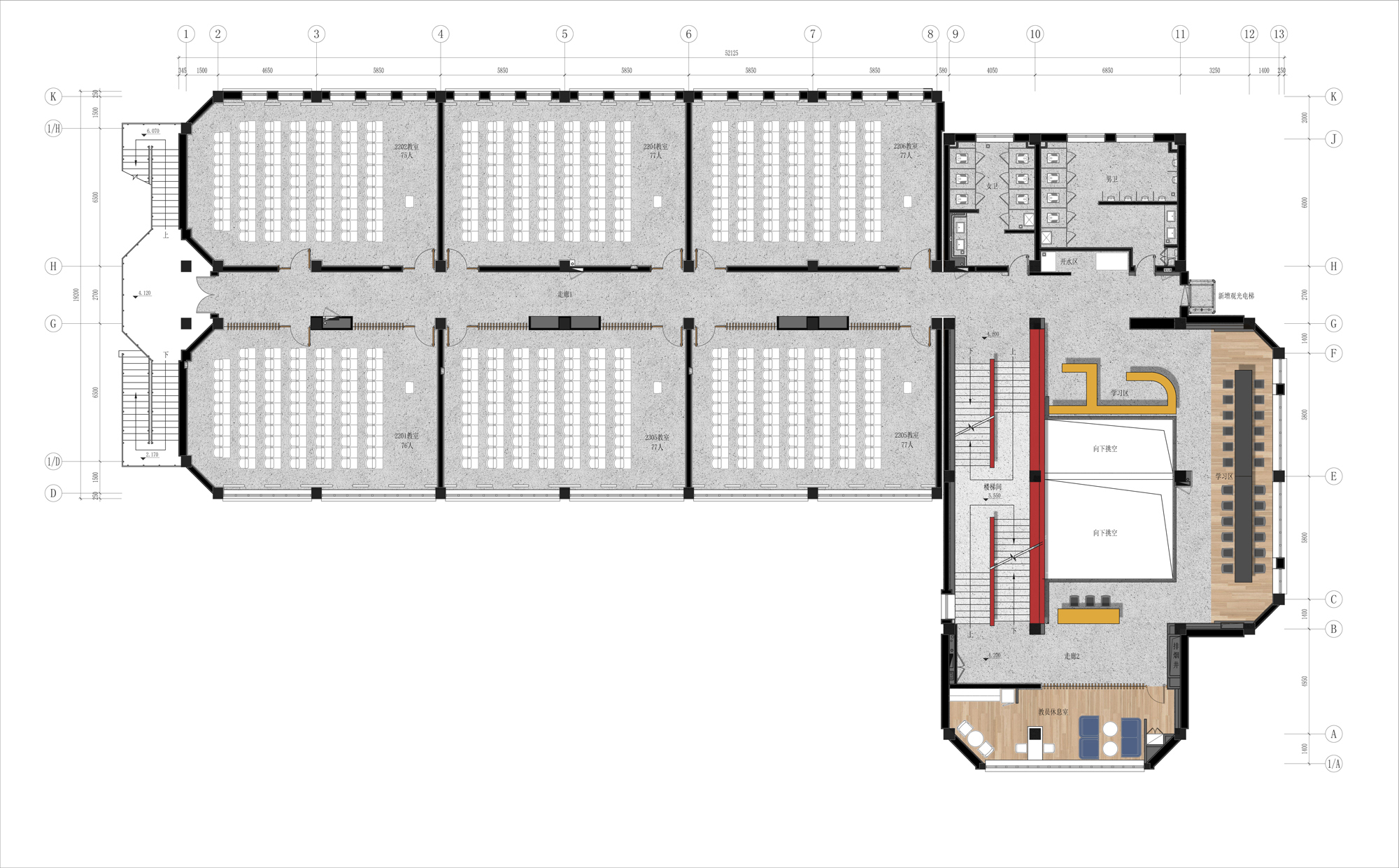Gallery of Interior Reconstruction of the Fourth Teaching Building of ...