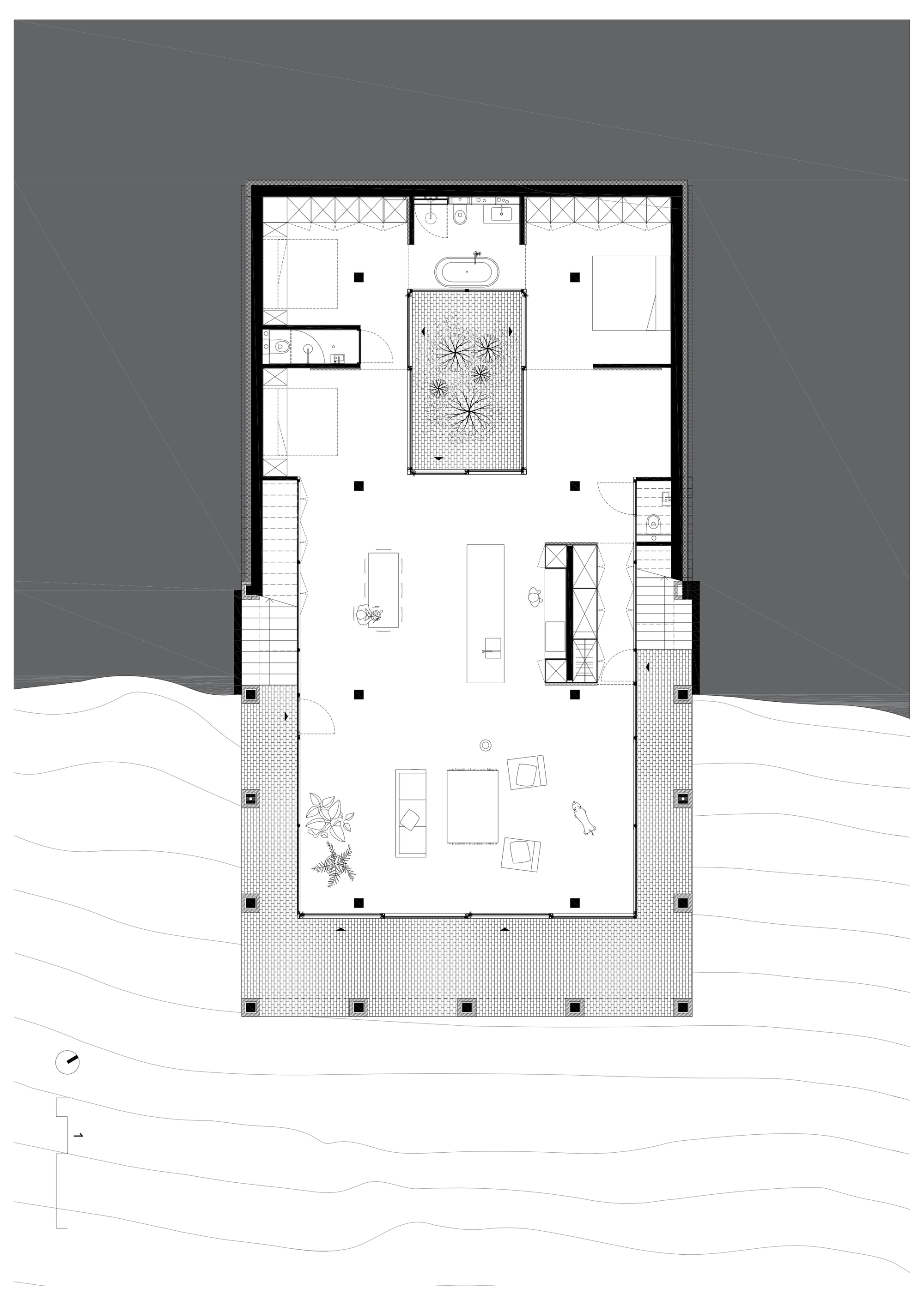 Gallery of Sloped Villa / Studio Okami Architects - 19