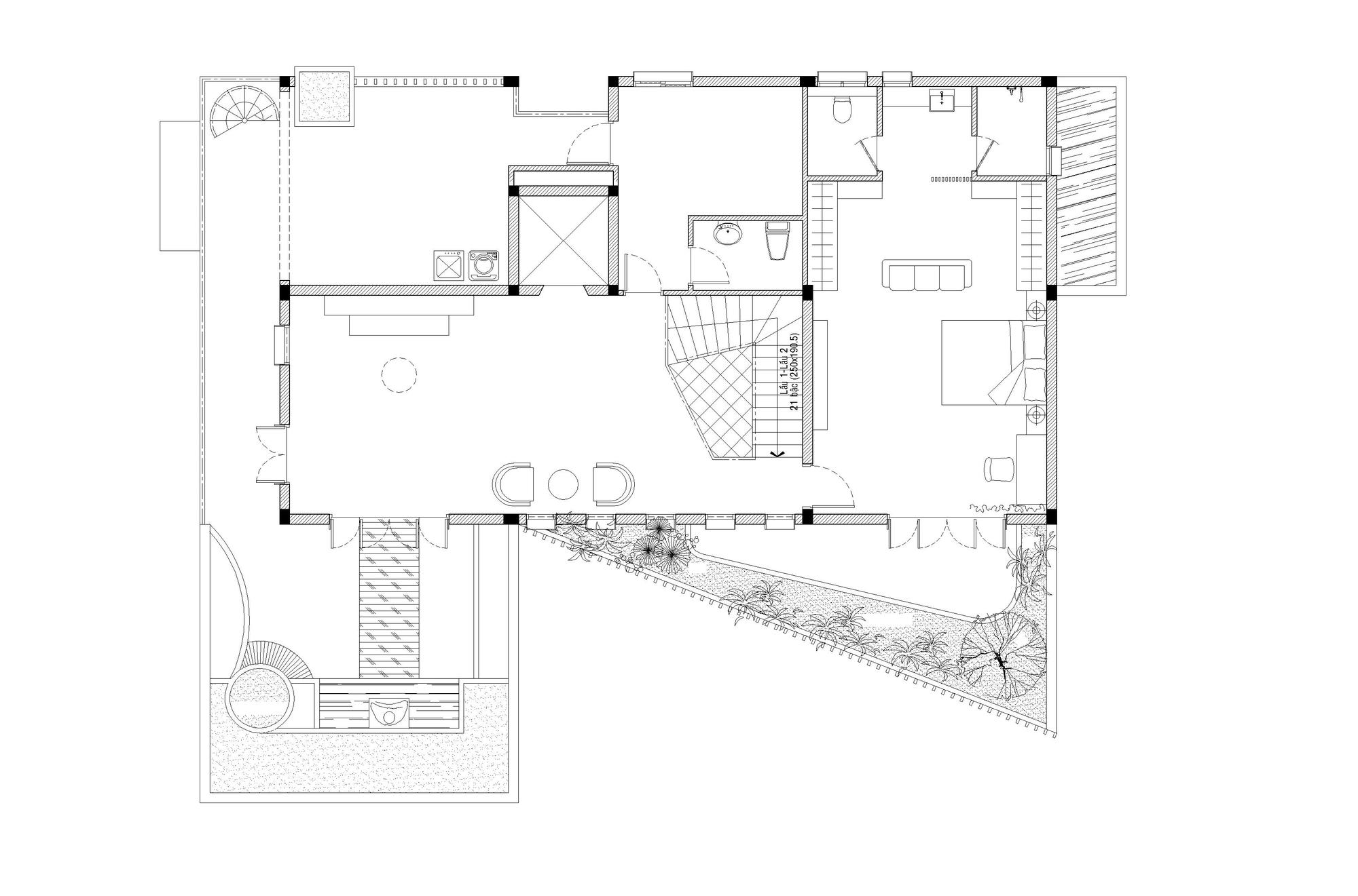 Gallery of Terraced Field House / QBi Corp. - 24