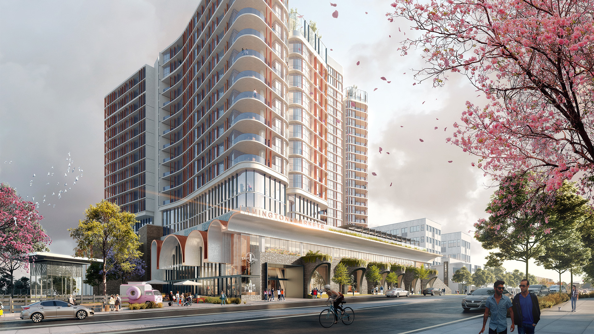 Gallery of Sculptural Mixed-Use Complex Designed for Suburban ...