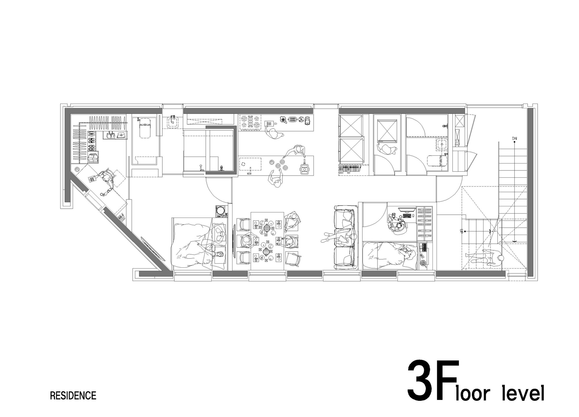 Gallery of Three Planes Five Layers Apartment Building / Shammah ...