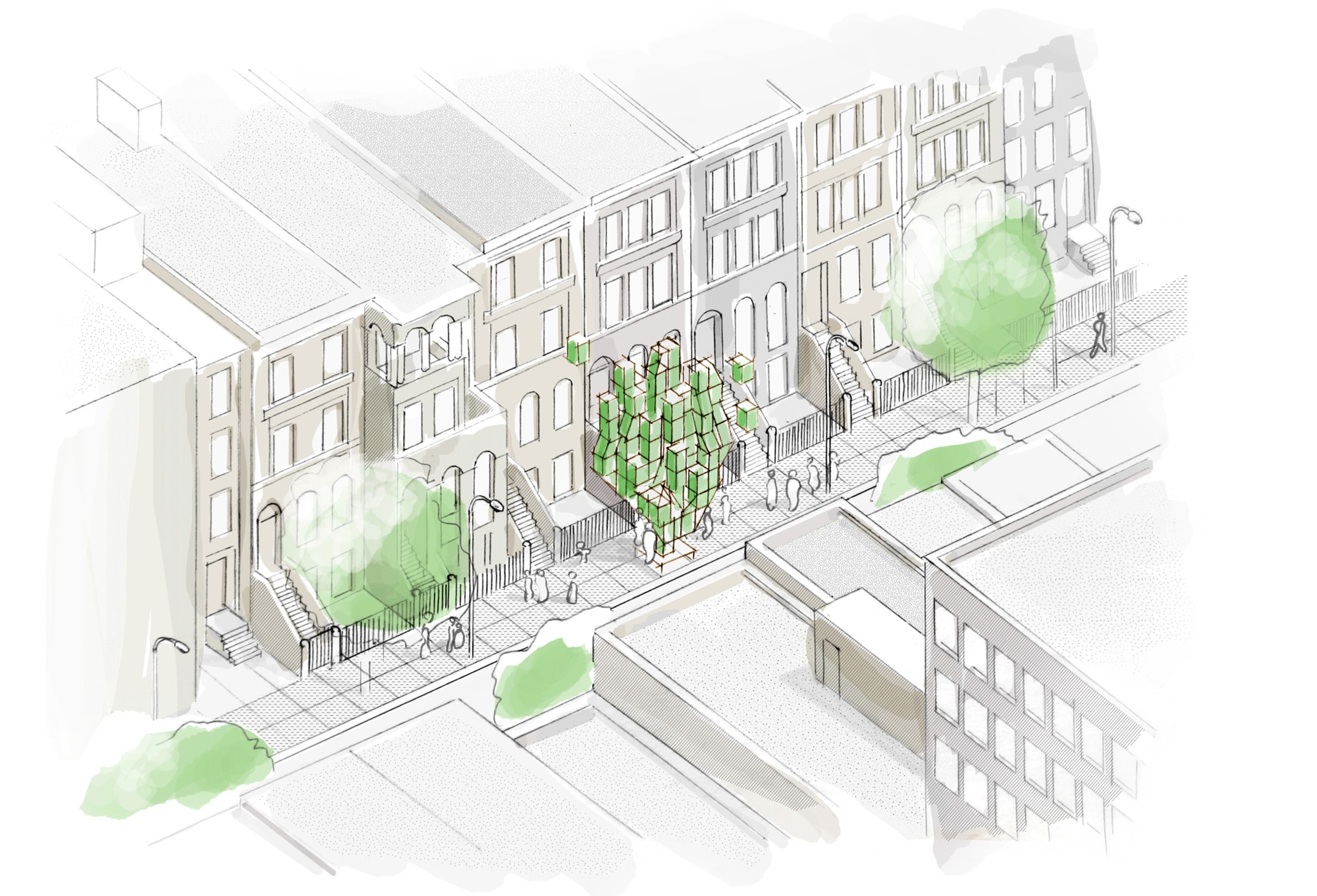 Gallery of Framlab Imagines Modular Vertical Urban Farms on the Streets of Brooklyn - 10