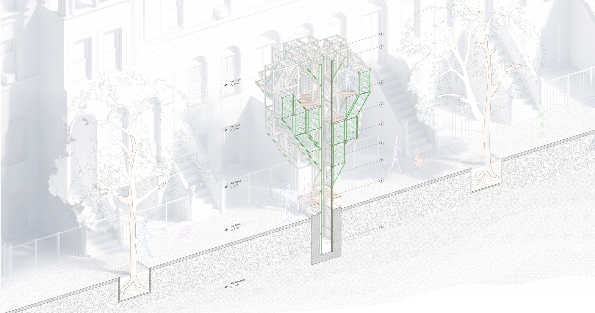 Gallery of Framlab Imagines Modular Vertical Urban Farms on the Streets of Brooklyn - 12