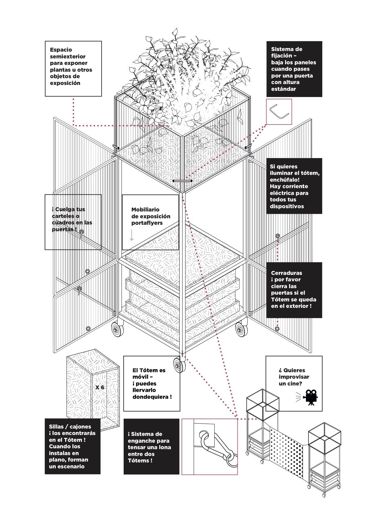 Gallery of Center Totems Installation / Orekari Estudio + Enter This - 13