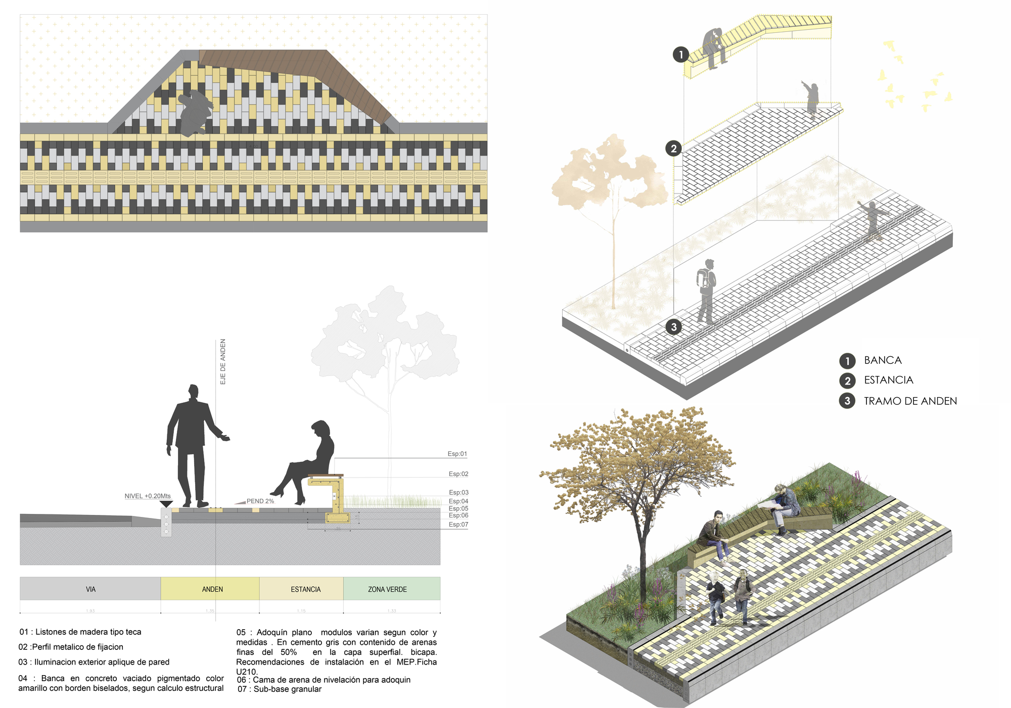 Galería de Parada de bus lúdica / Arquiurbano Taller - 20