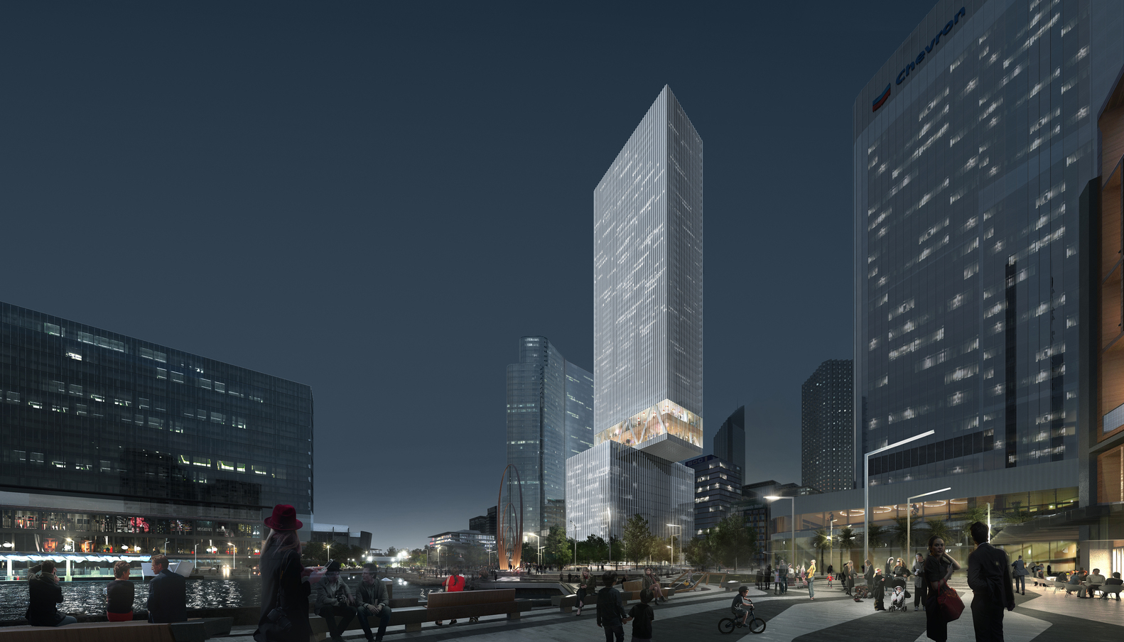 Gallery of REX Creates New Skyscraper Design for Perth’s Elizabeth Quay ...