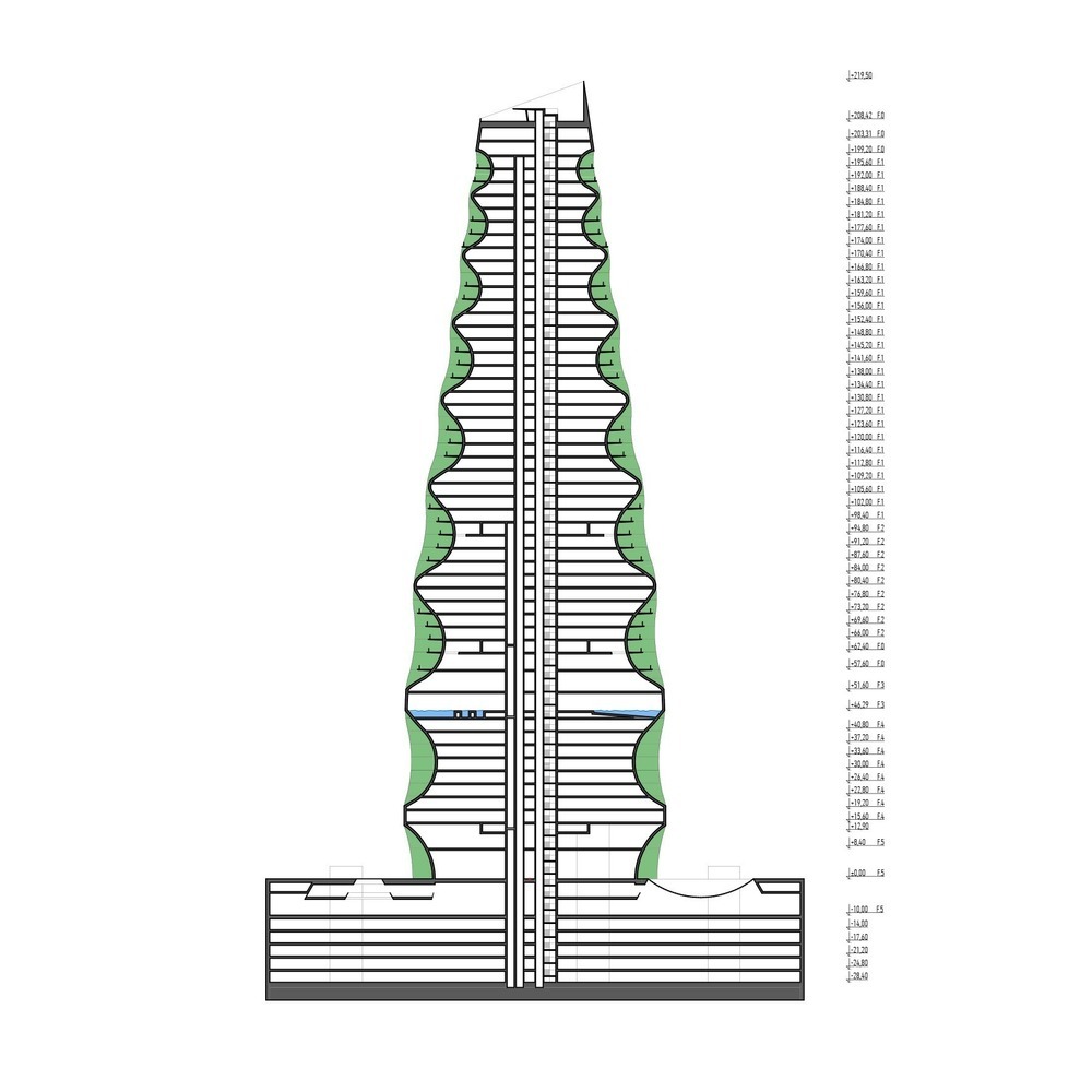 Gallery of FAAB Architektura Imagines Vertical Oasis Building in Saudi ...