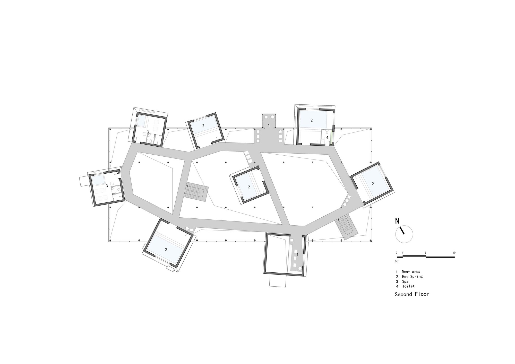 Gallery of Forest Valley Hot spring Center / B.l.U.E. Architecture ...