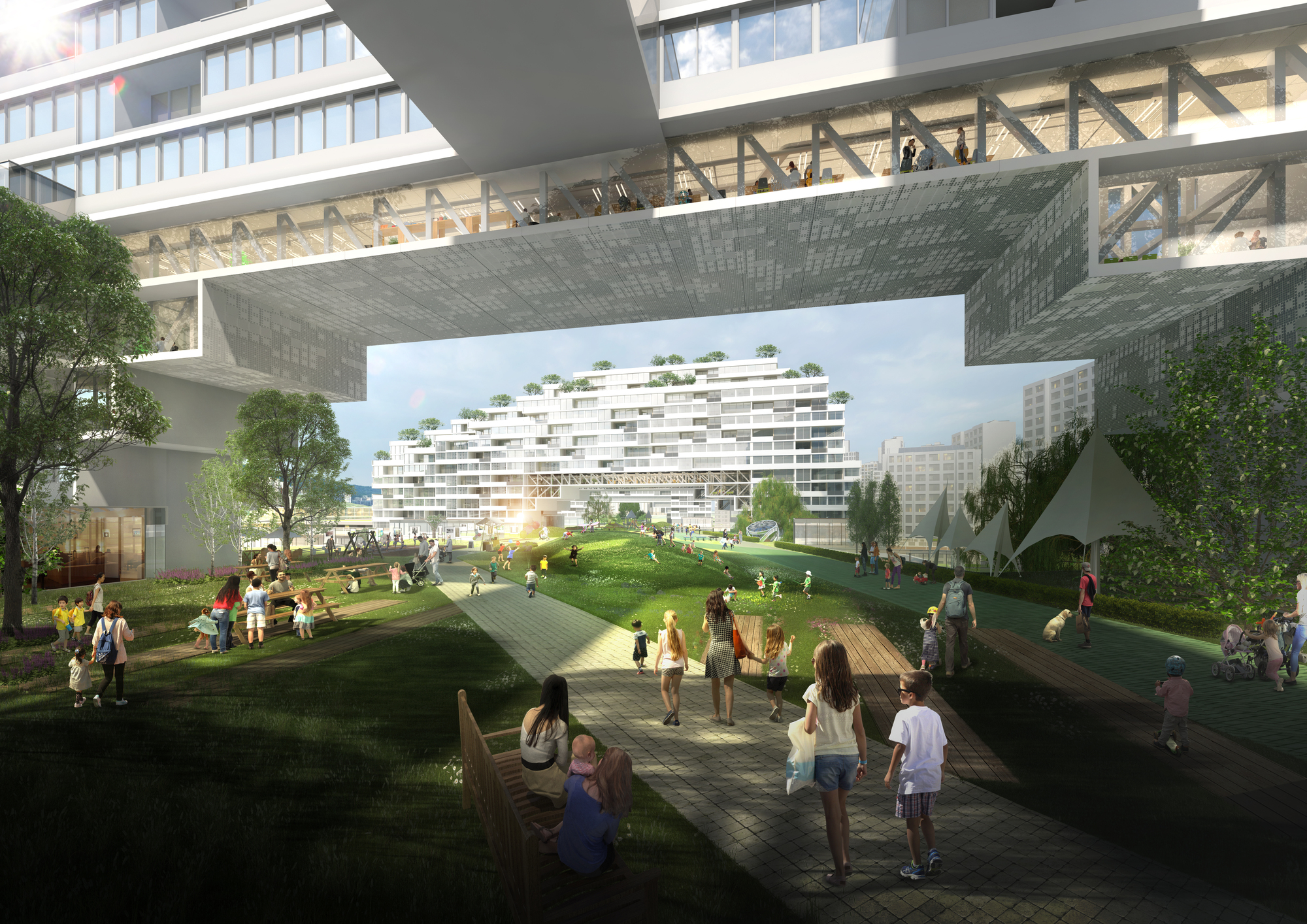 Gallery of A Psychiatric Hospital and an Alternative Public Workspace ...