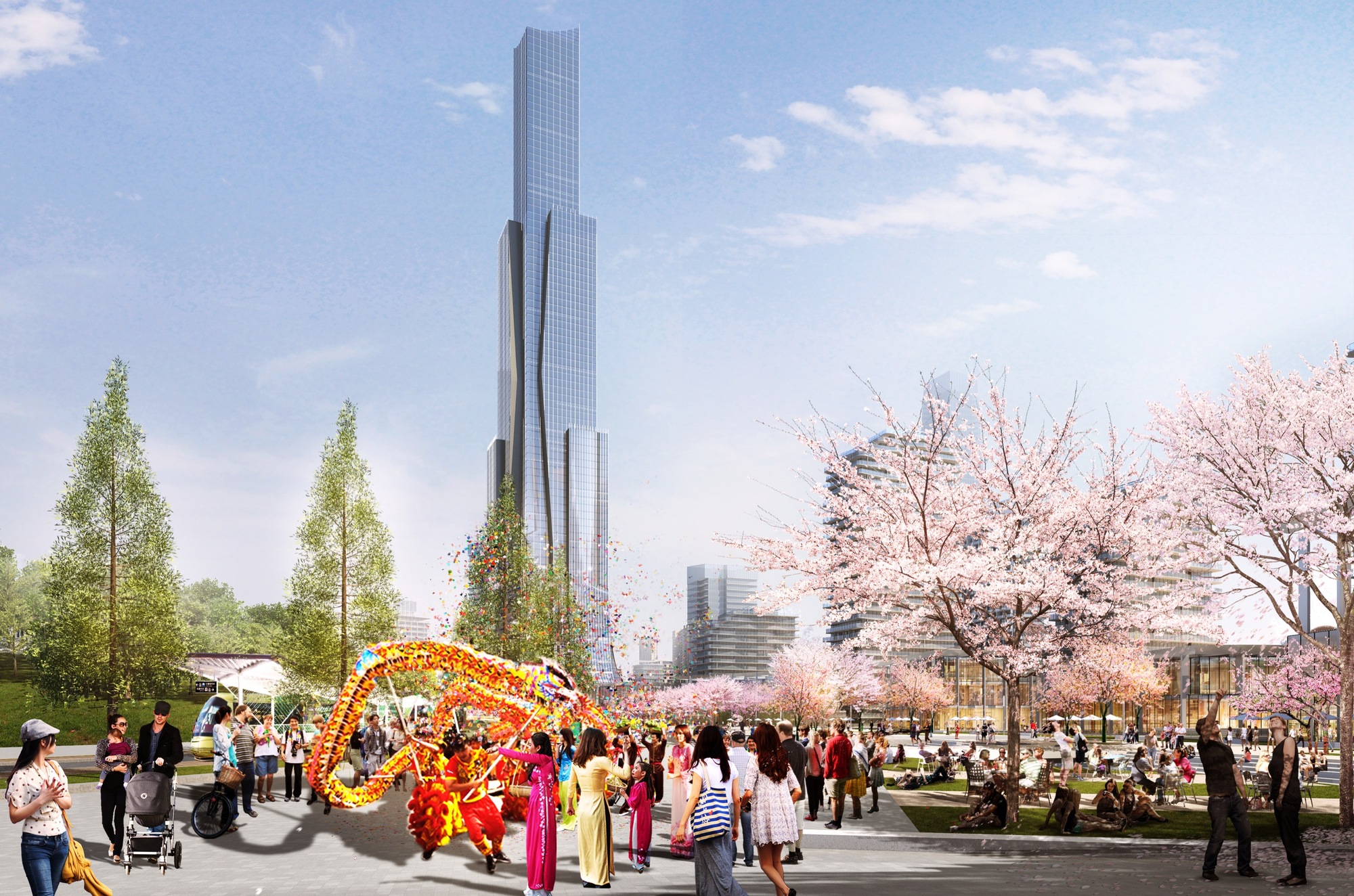 Gallery of Sasaki Completes Master Plan for New Urban District next to ...