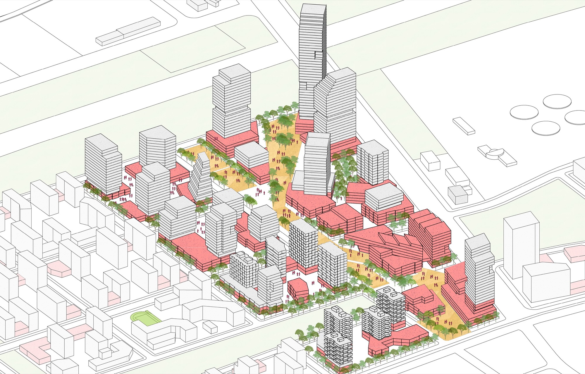 Gallery of Sasaki Completes Master Plan for New Urban District next to ...