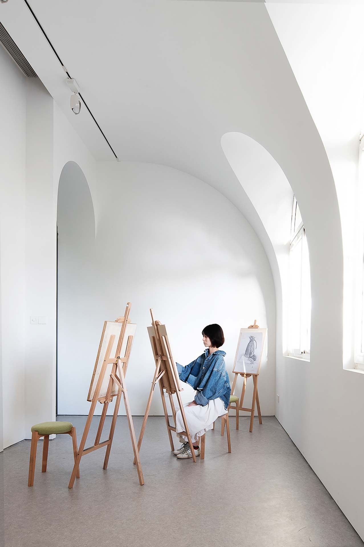Gallery of Cambered Ceiling Drawing Studio / N+A Studio - 7
