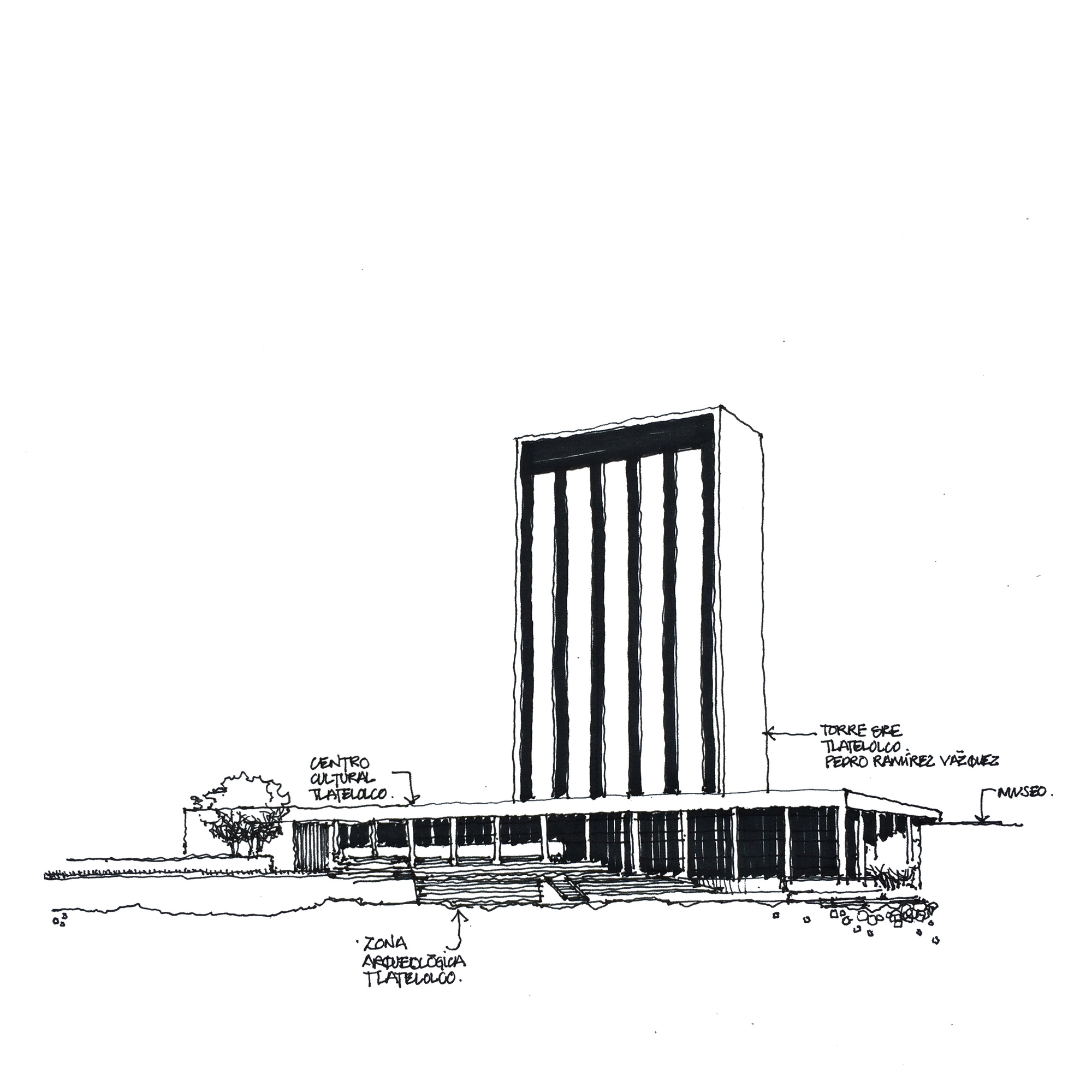 Galería de Croquis CDMX: un tributo a los edificios más representativos ...