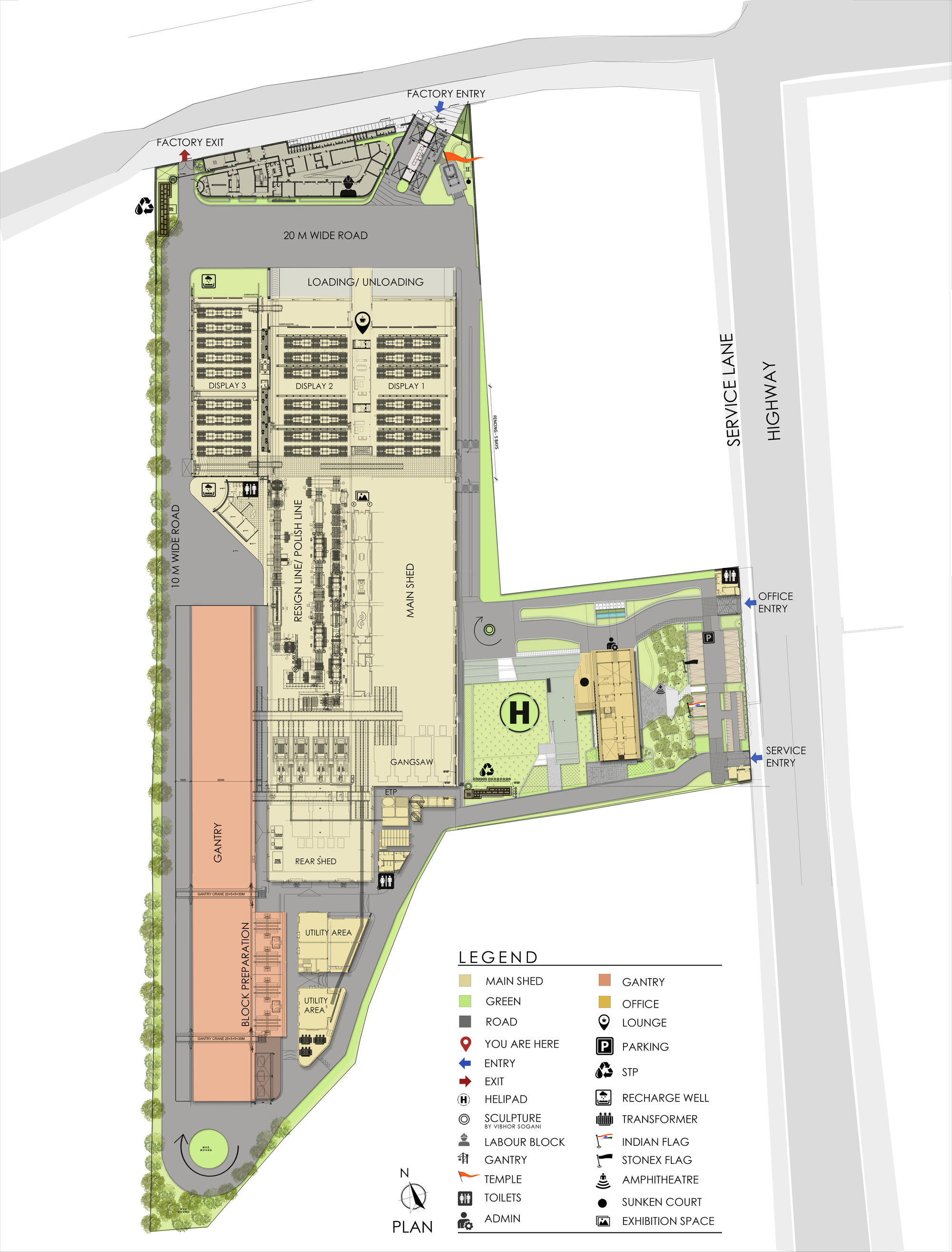 Gallery of Administrative and Industrial Complex for Stonex ...