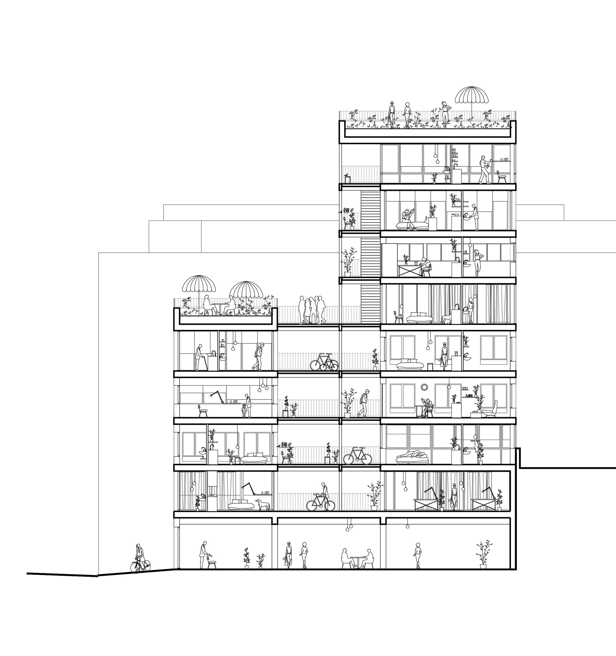 Gallery of 23 Dwellings / MUOTO - 19