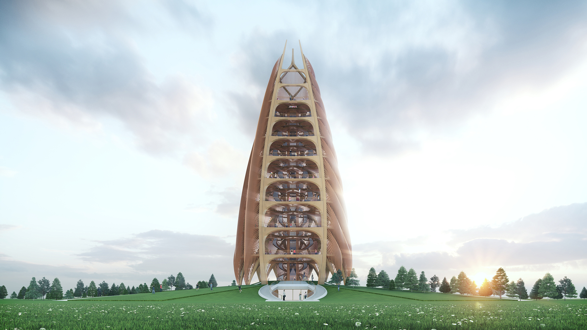 Gallery of A Panda Sightseeing Tower and a War Museum in New Delhi: 10 ...