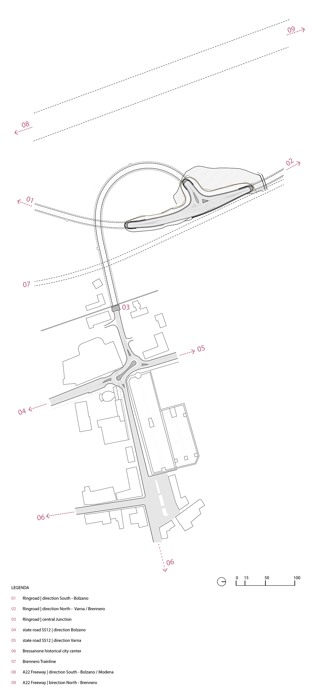 Gallery of Central Juncture of Bressanone-Varna Ring Road ...