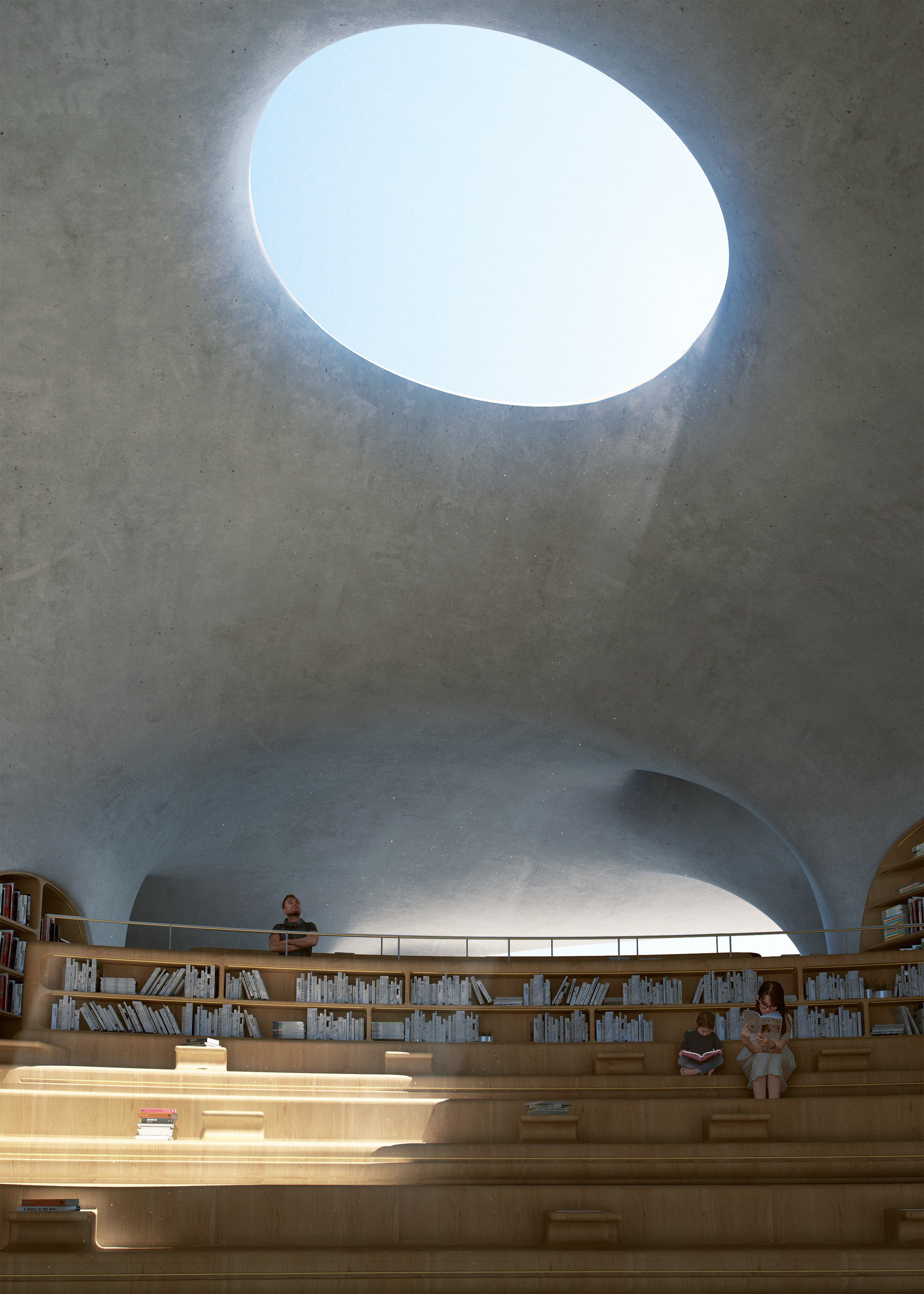 Gallery of MAD's Curved Wormhole Library is Under Construction in China ...