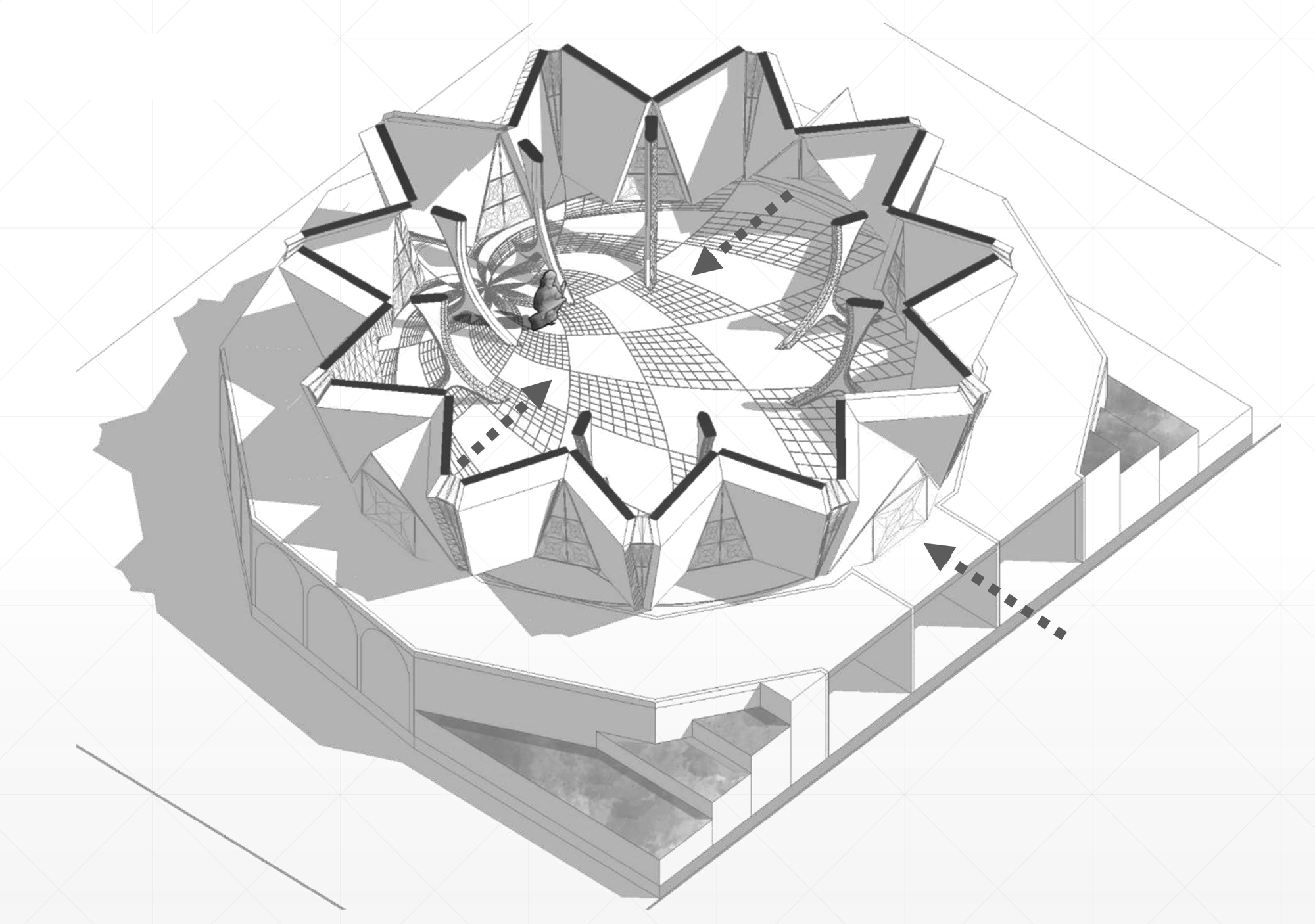 Gallery of India's New Parametric Temple to Reinterpret Vernacular ...