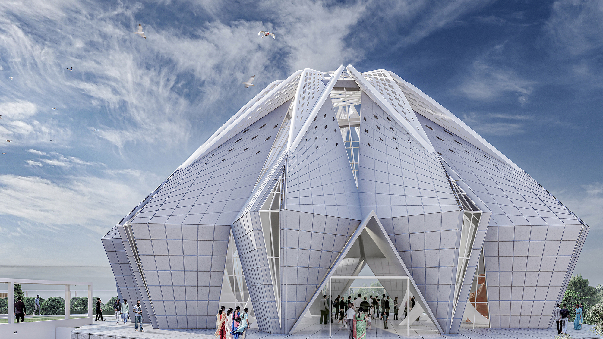 Gallery of India's New Parametric Temple to Reinterpret Vernacular ...