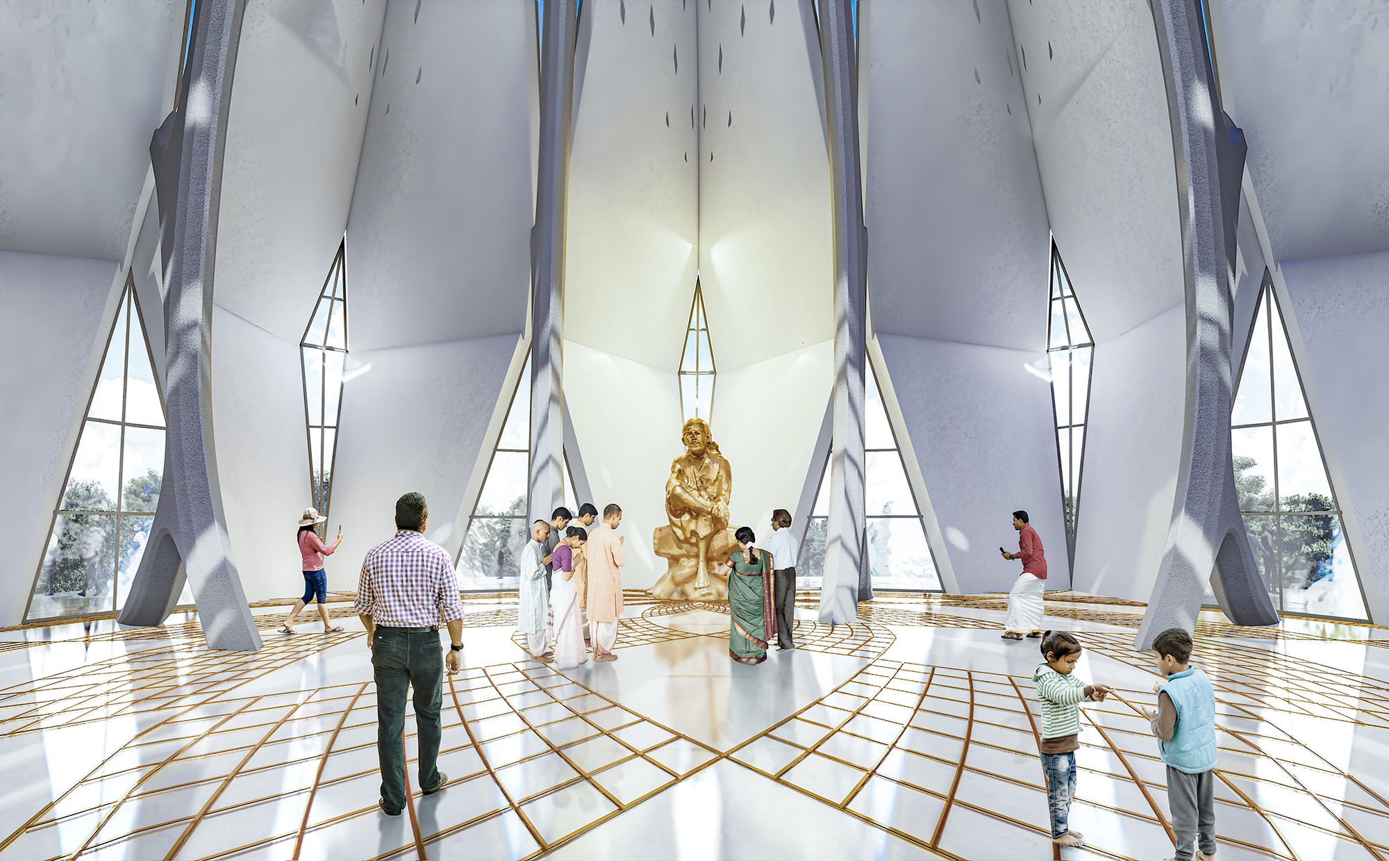 Gallery of India's New Parametric Temple to Reinterpret Vernacular ...