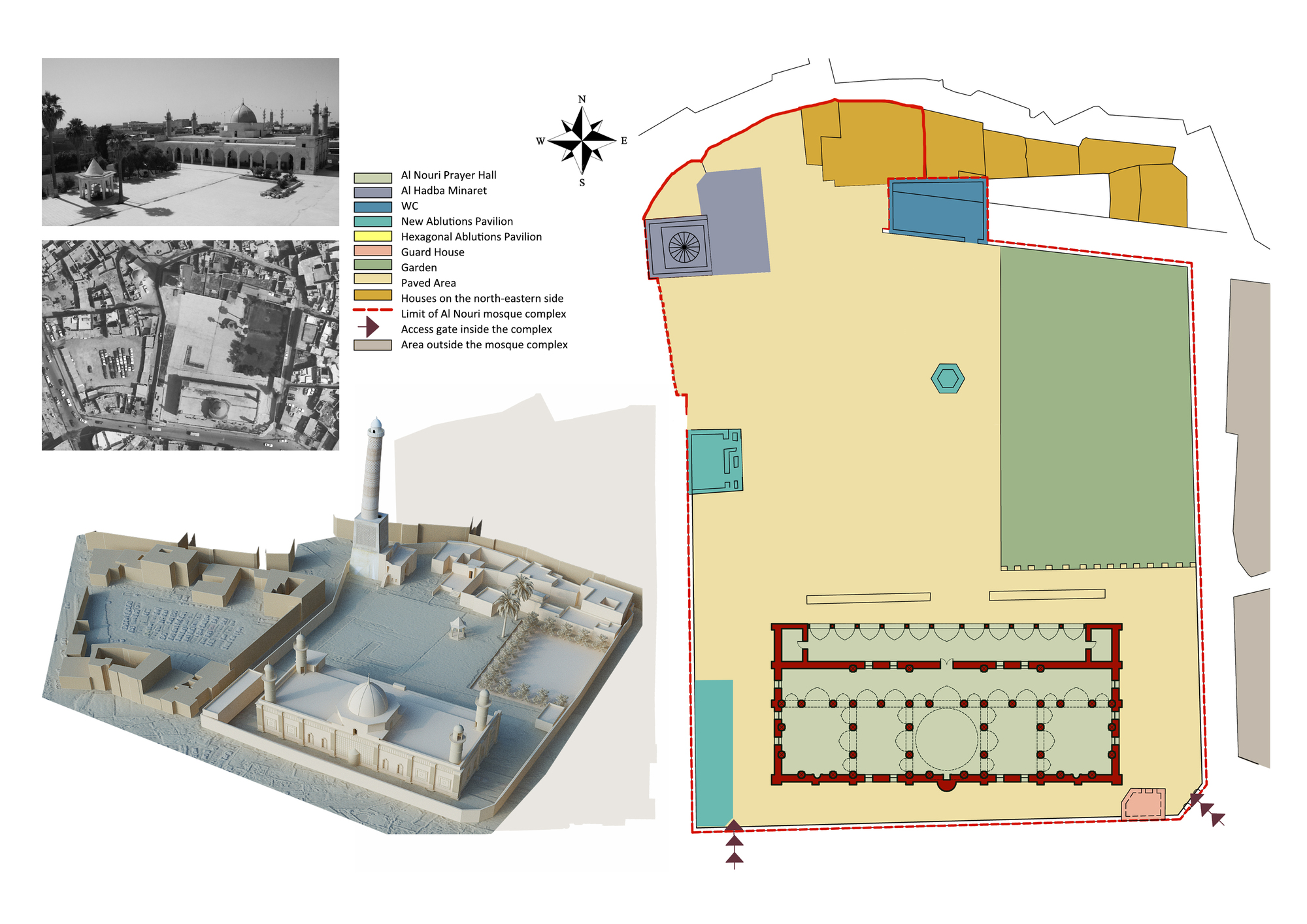 inside a mosque diagram