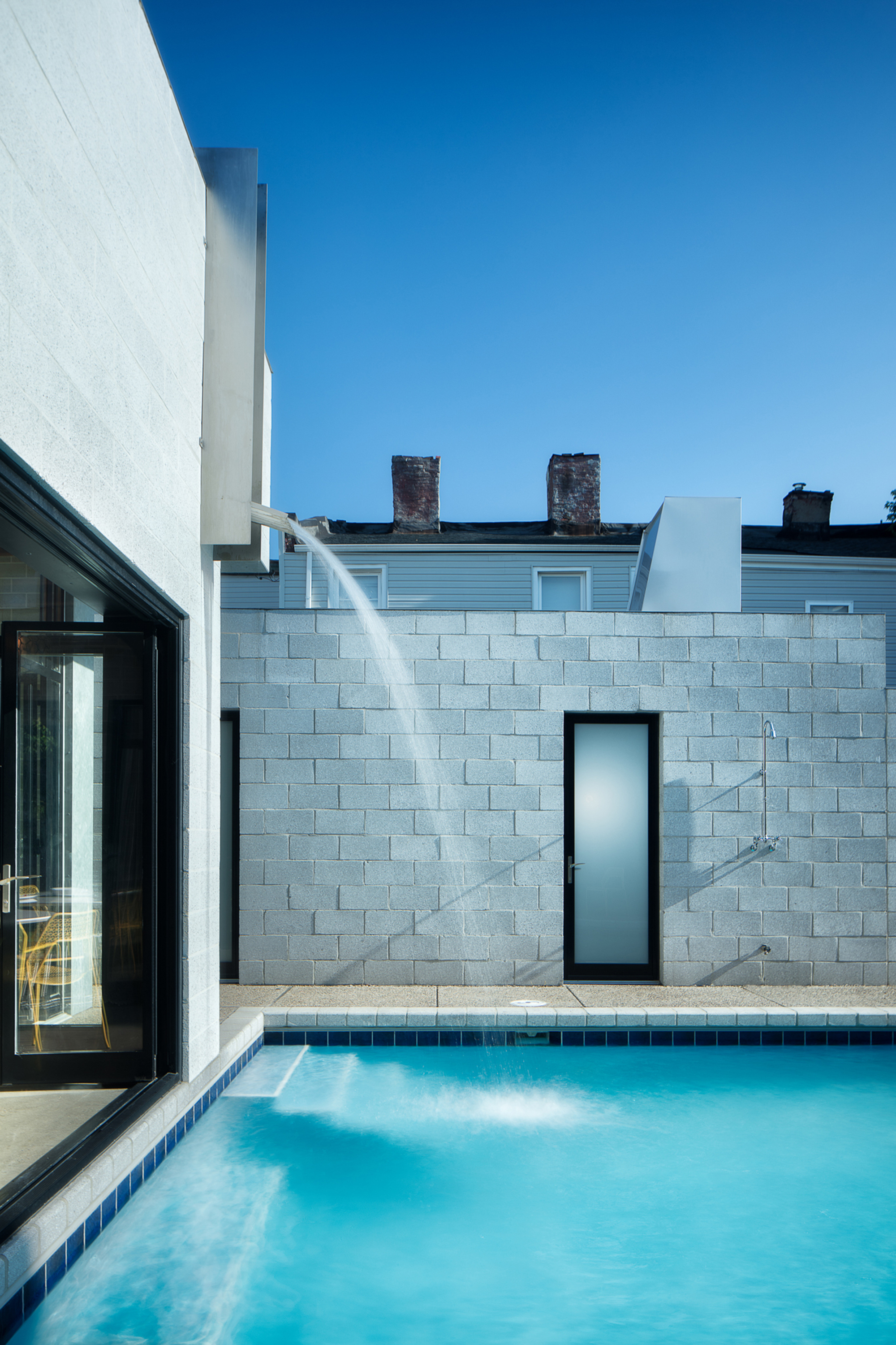 Gallery of South Side Courtyard House Pool Pavilion & Landscape ...