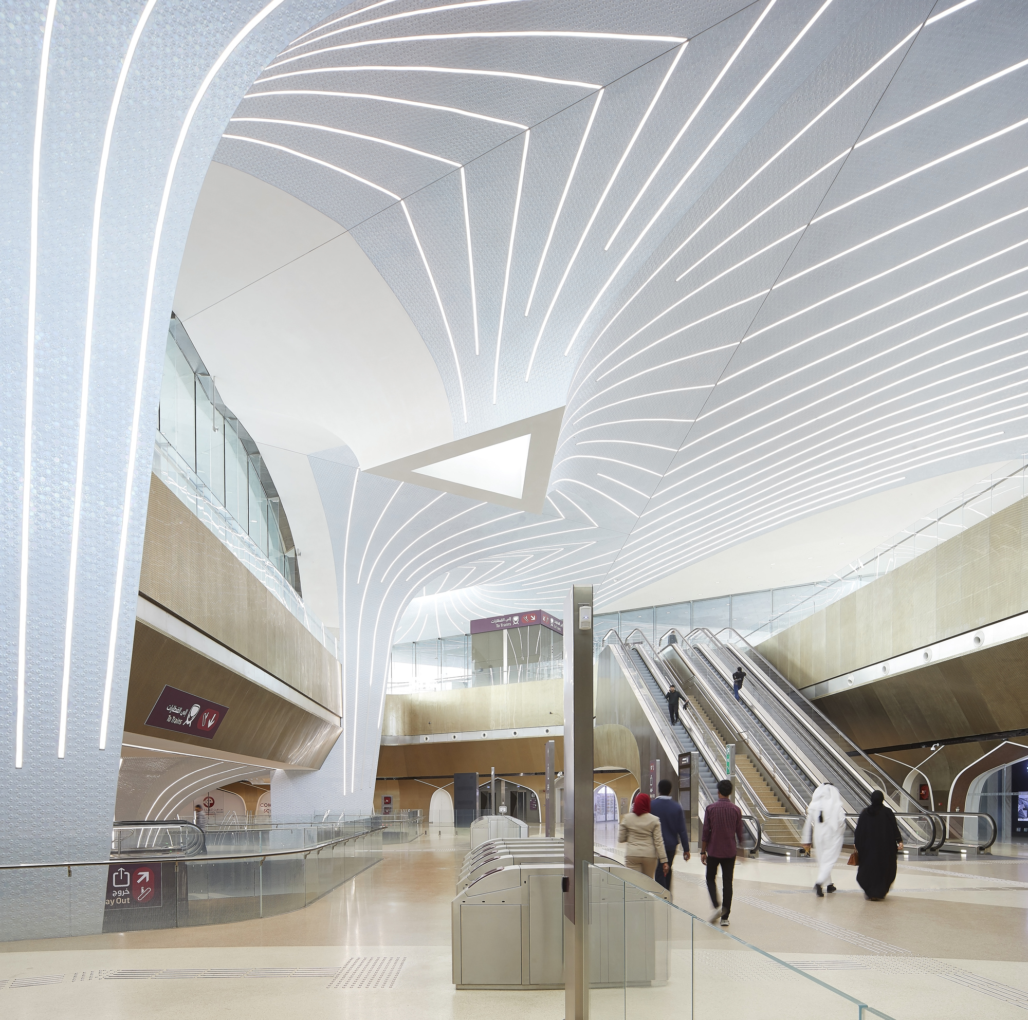 Gallery of UNStudio Completes First 37 Stations on the Doha Metro ...