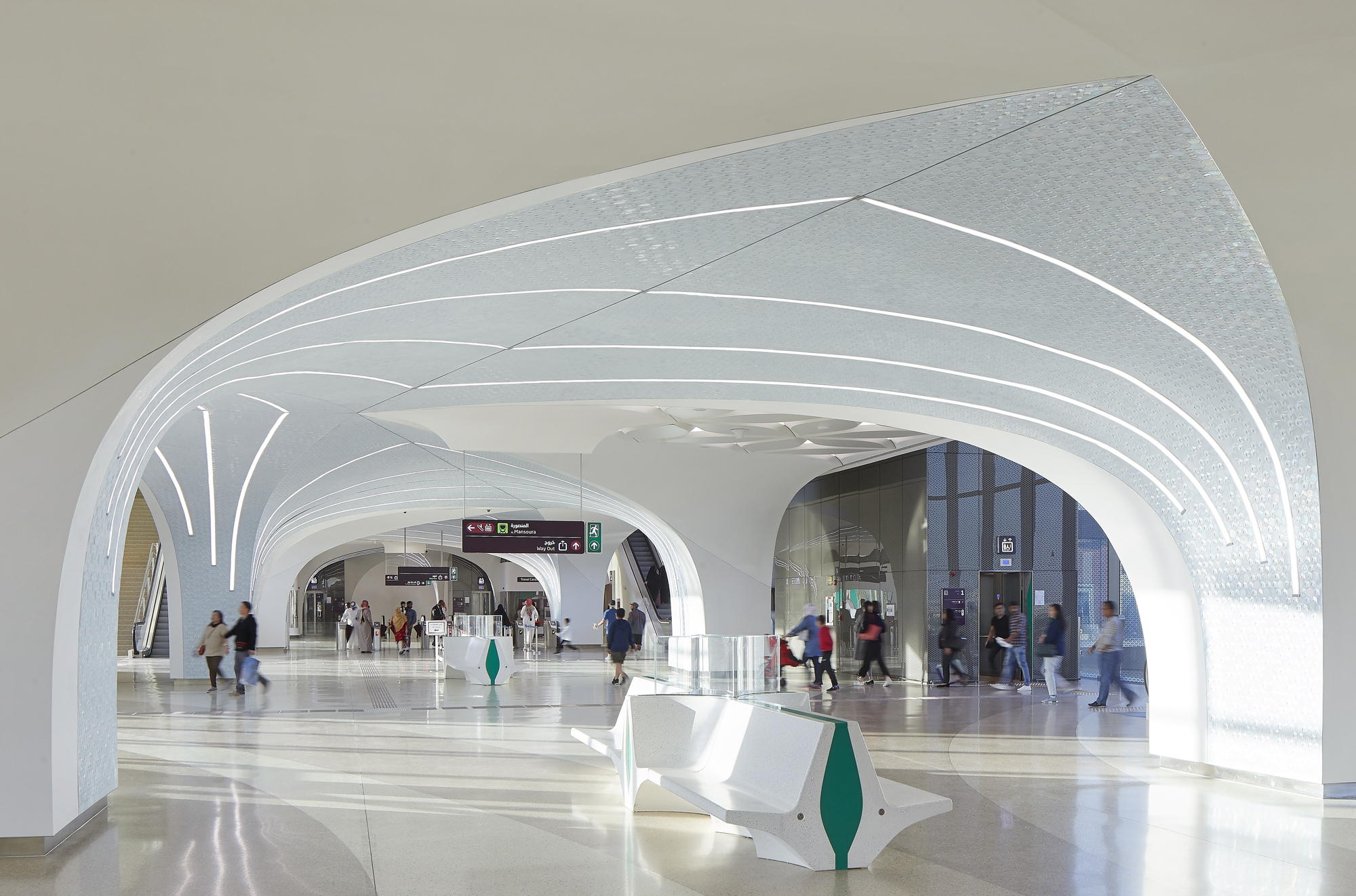 Gallery of UNStudio Completes First 37 Stations on the Doha Metro ...