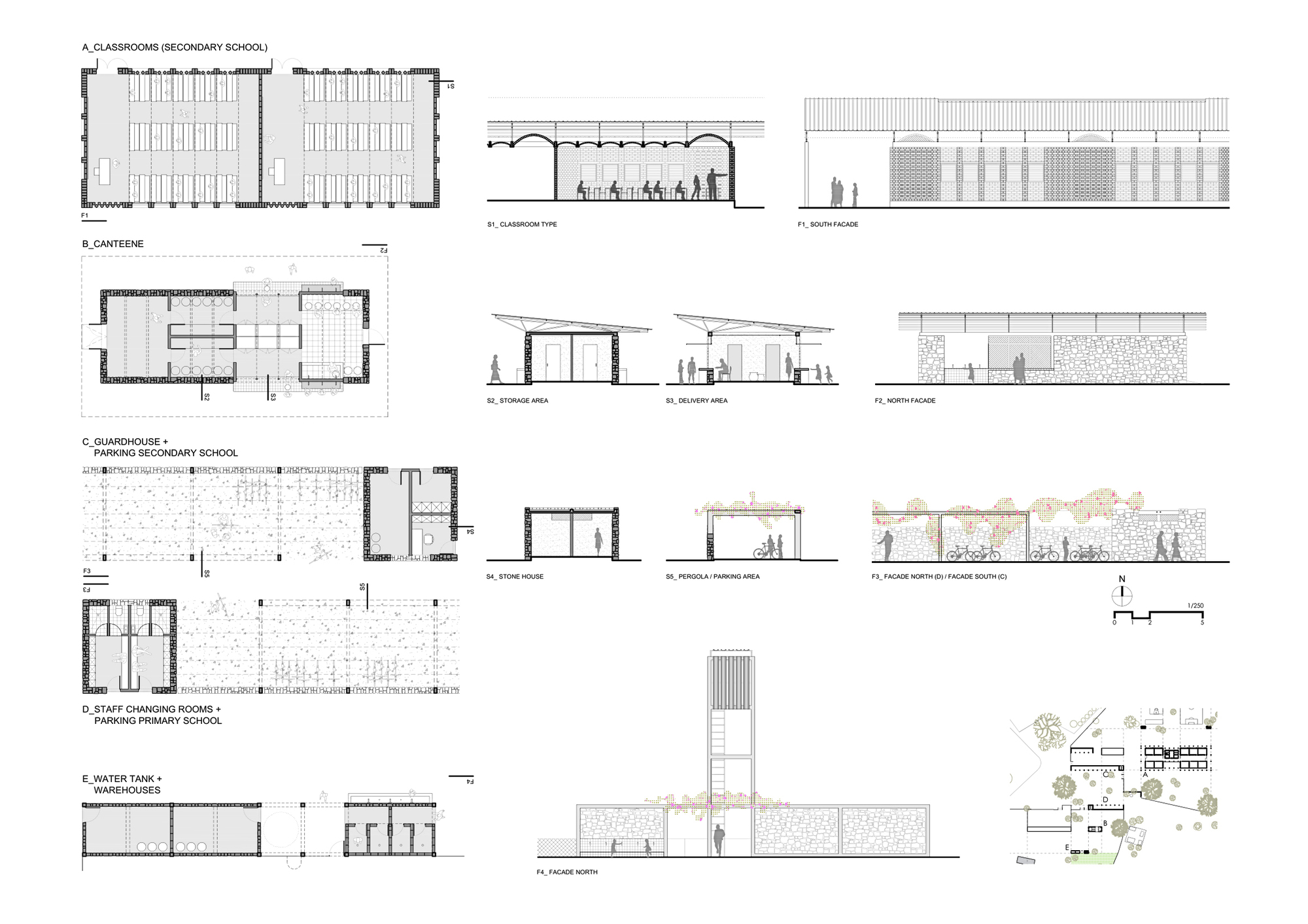 Gallery of Secondary School and Auxiliary Buildings of Bangre Veenem ...